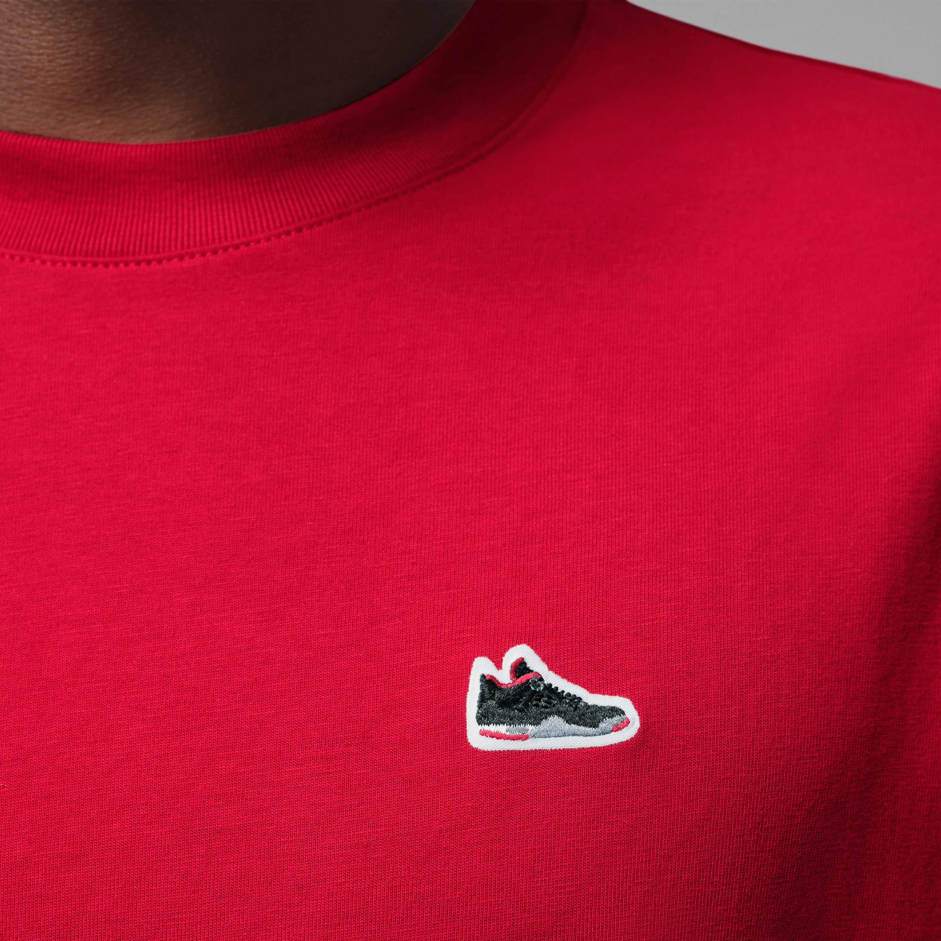 Buy Jordan Men's Sneaker Patch T-Shirt - Gym Red @ Nike UAE