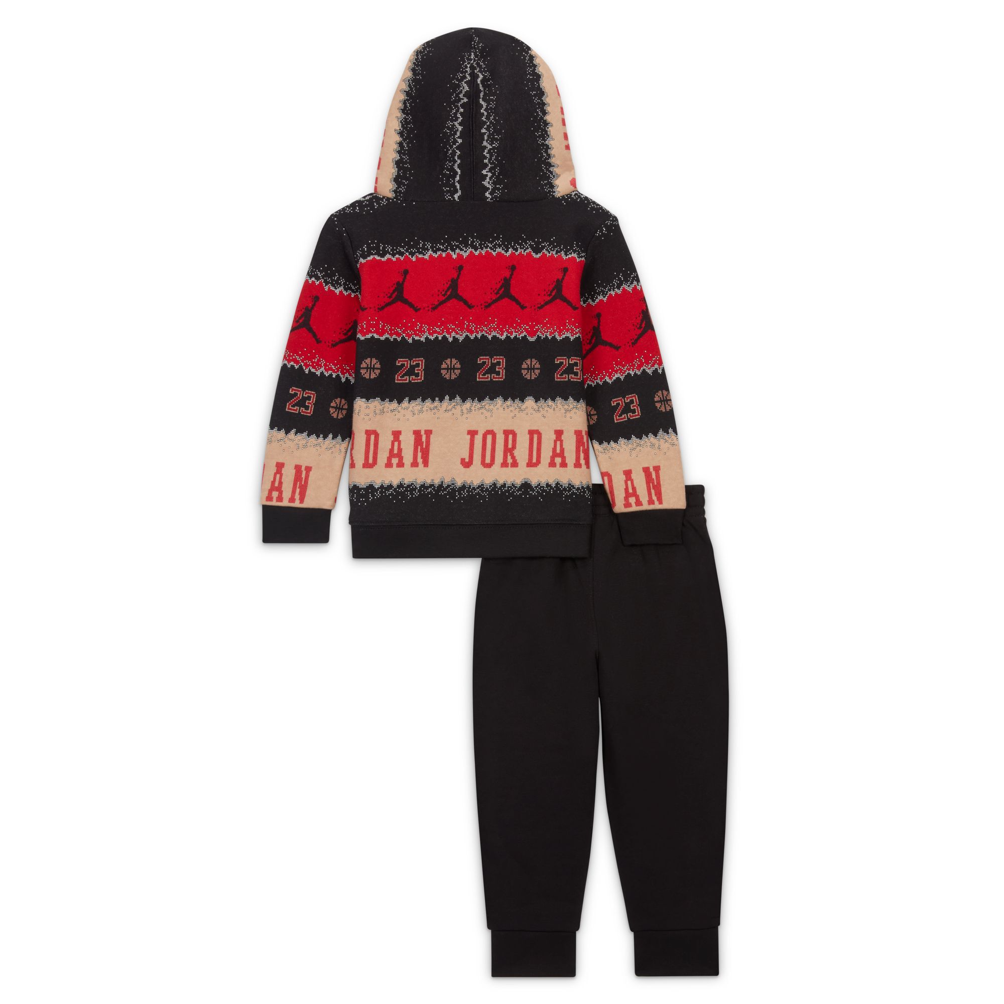 Buy Jordan MJ Holiday Pullover Set Baby 2-Piece Hoodie Set - Black ...