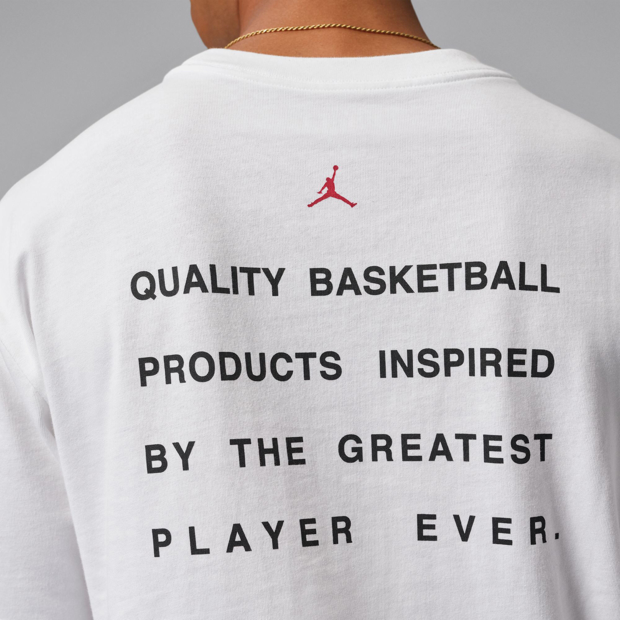 Buy Jordan Flight Men's Script T-Shirt - White/Gym Red @ Nike UAE