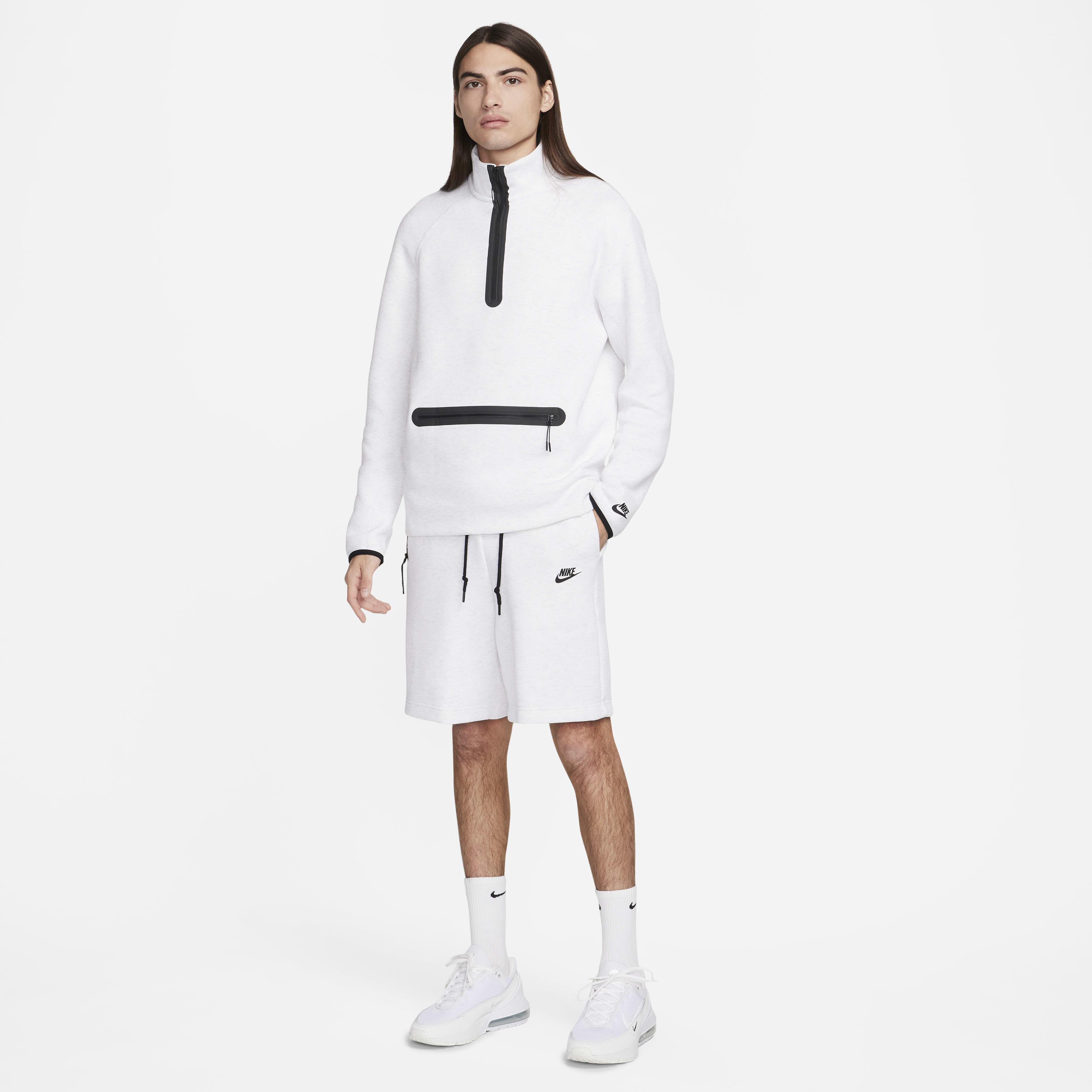 ‏تسوق نايكي تيك فليس سويت شيرت 1/2 سحاب للرجال | نايكي الإمارات
