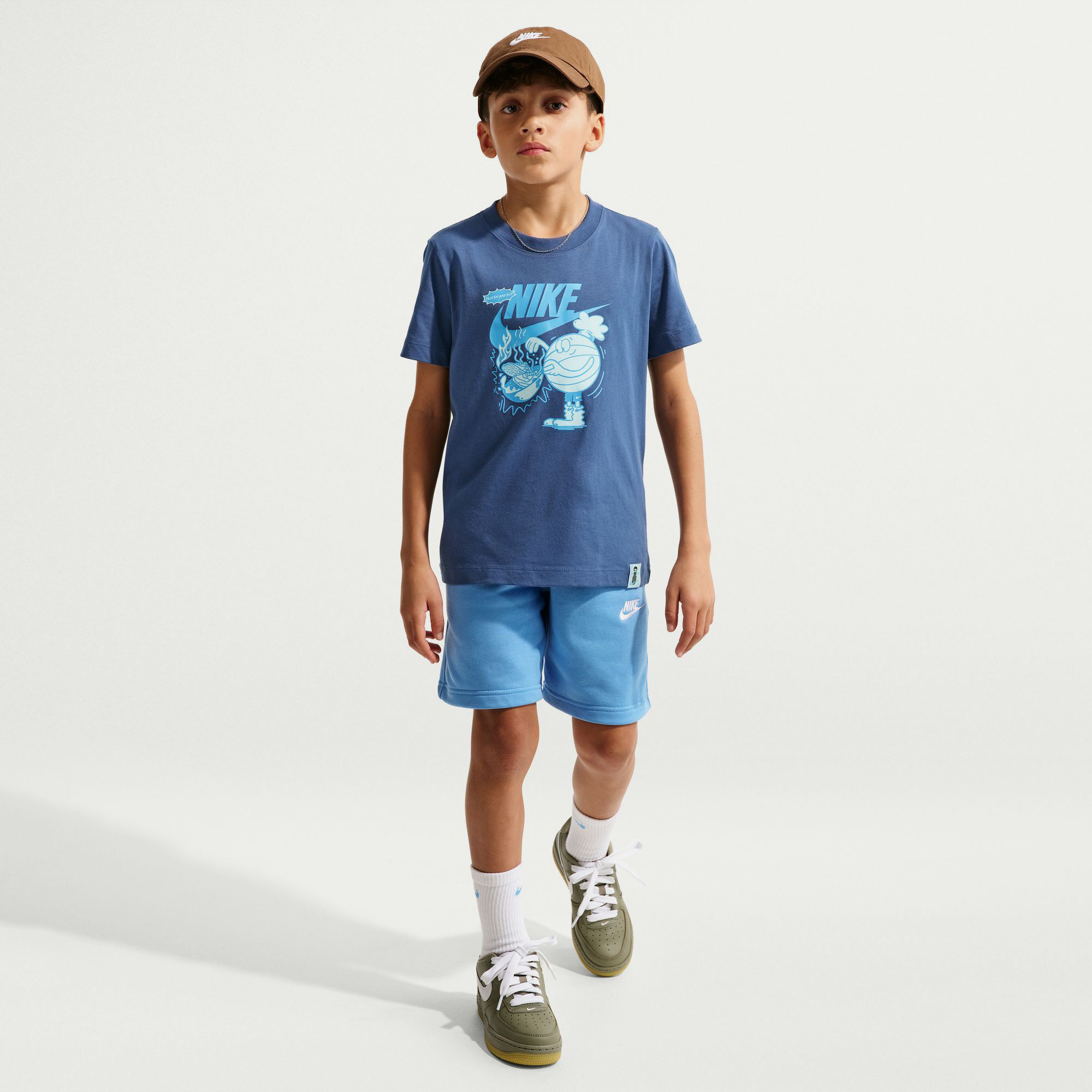 Buy Nike Sportswear Big Kids' T-Shirt - Mystic Navy @ Nike UAE