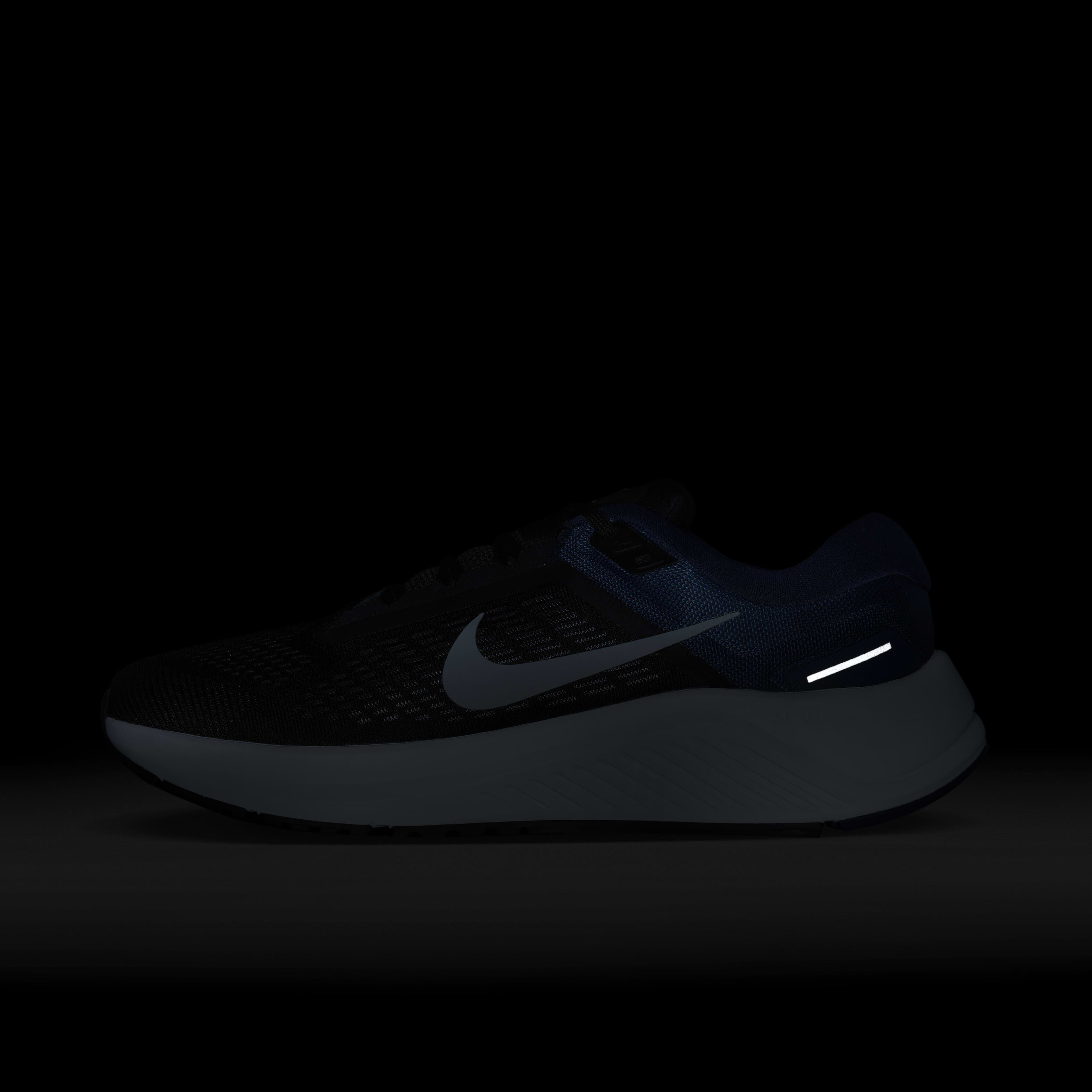 Buy Nike Structure 24 Men's Road Running Shoes - Black/Midnight Navy ...