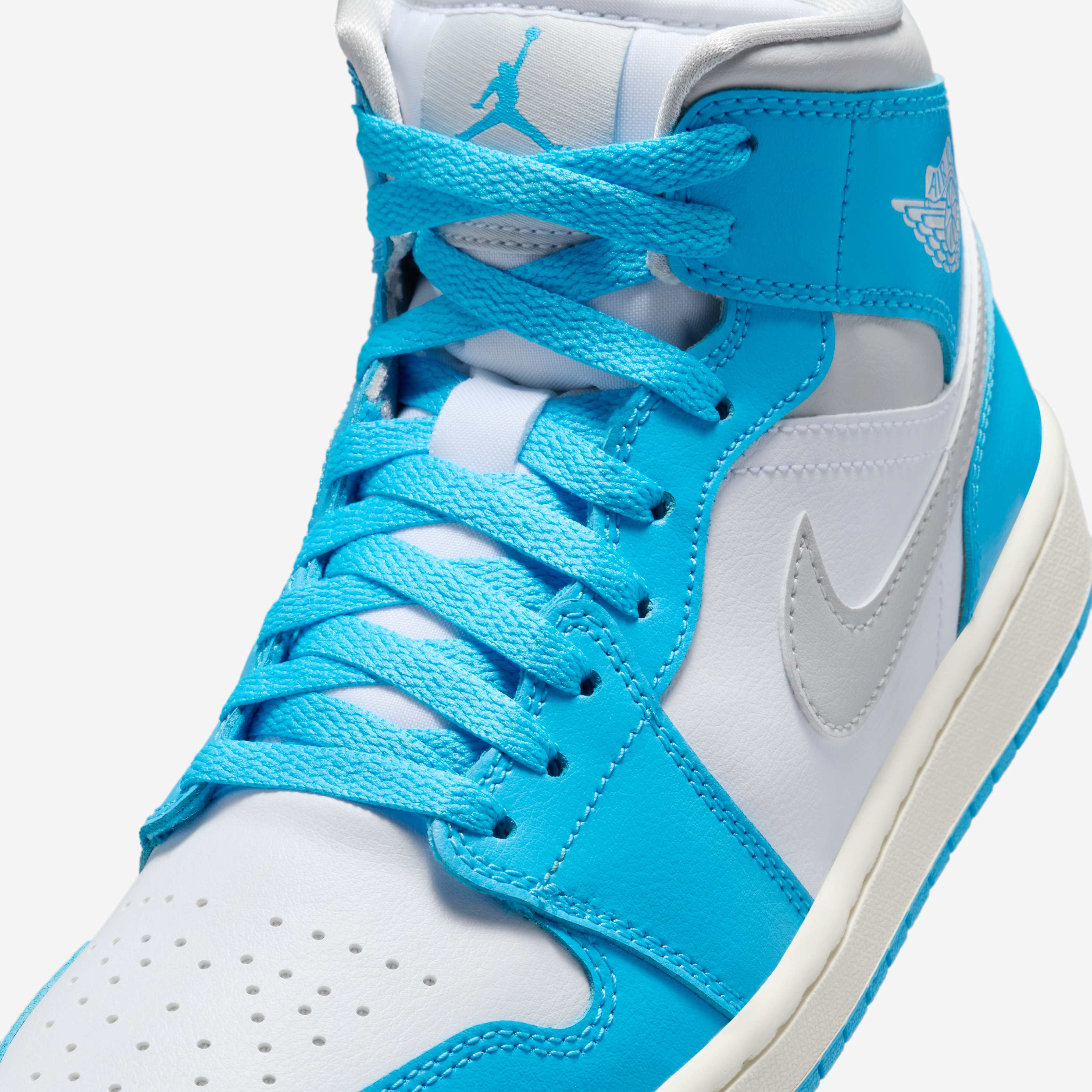 Buy Air Jordan 1 Mid Women's Shoes - Dark Powder Blue/White/Sail ...
