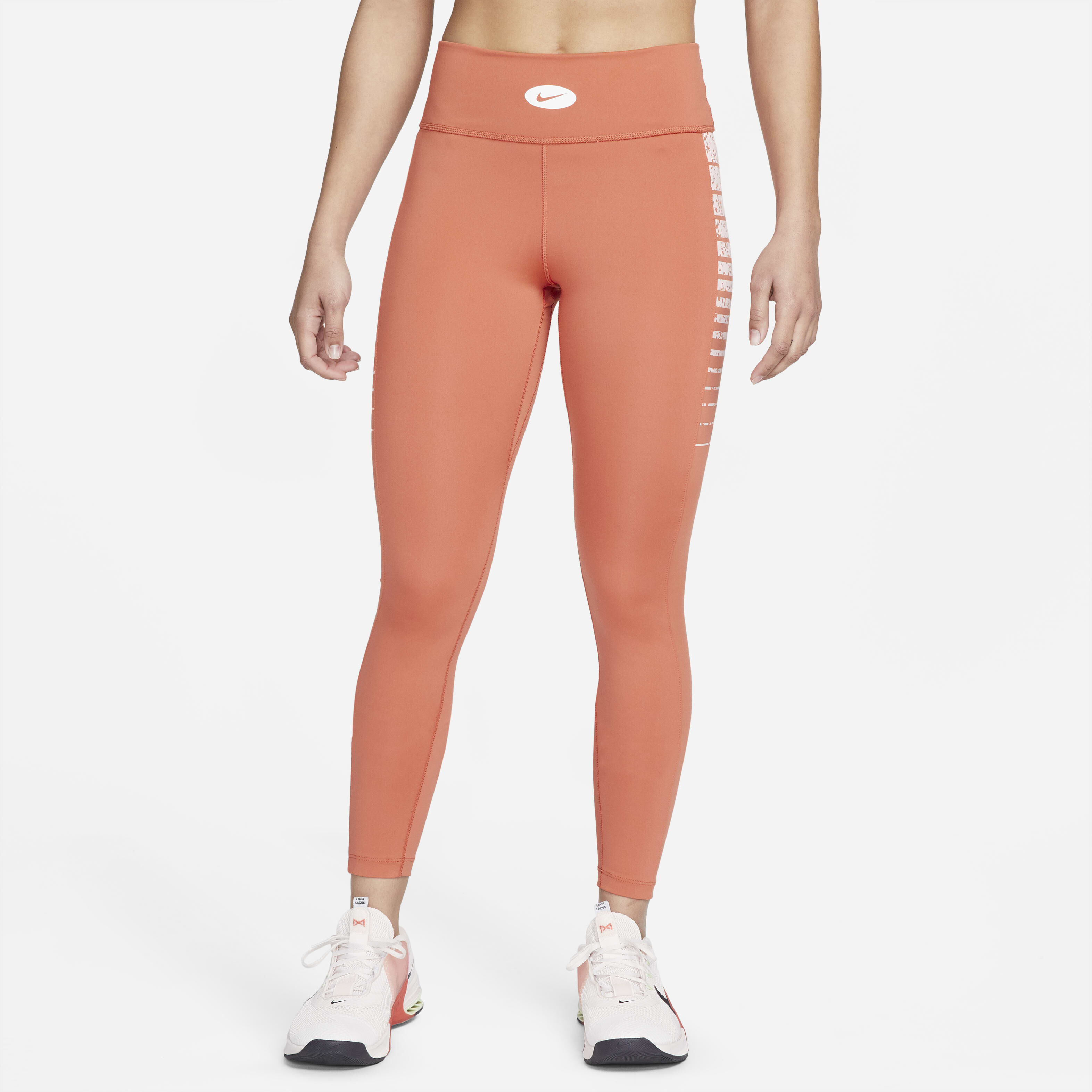 Buy Nike One Icon Clash Women's Mid-Rise Colour-Block Training Leggings ...