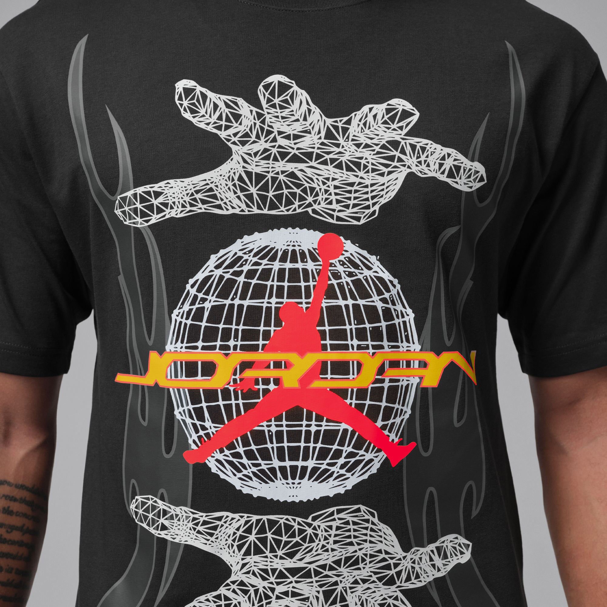 Buy Jordan Men's Graphic Shirt - Off Noir/Infrared 23 @ Nike UAE