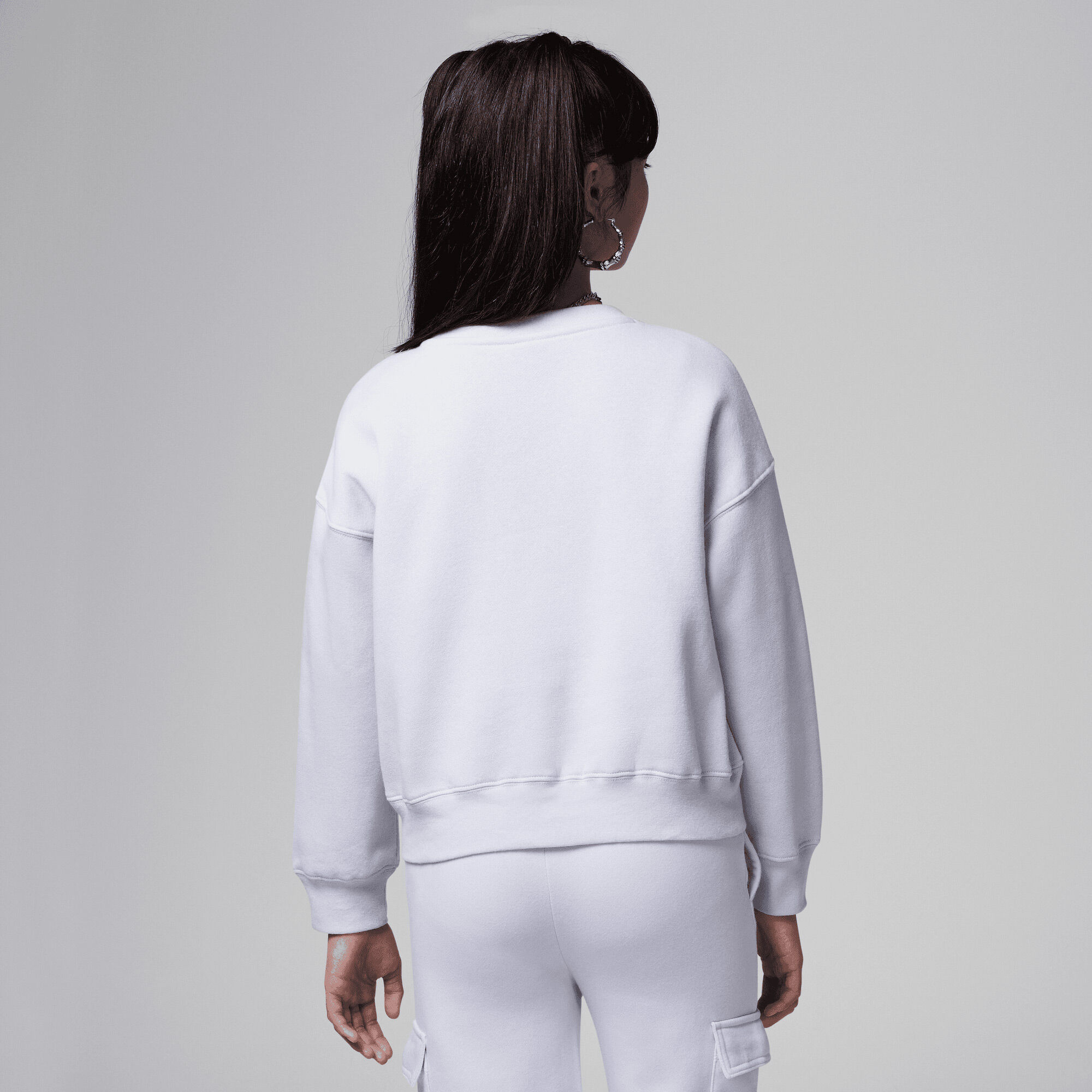 Buy Jordan Big Kids' 1st Baby Blue Crew Top - Football Grey @ Nike UAE