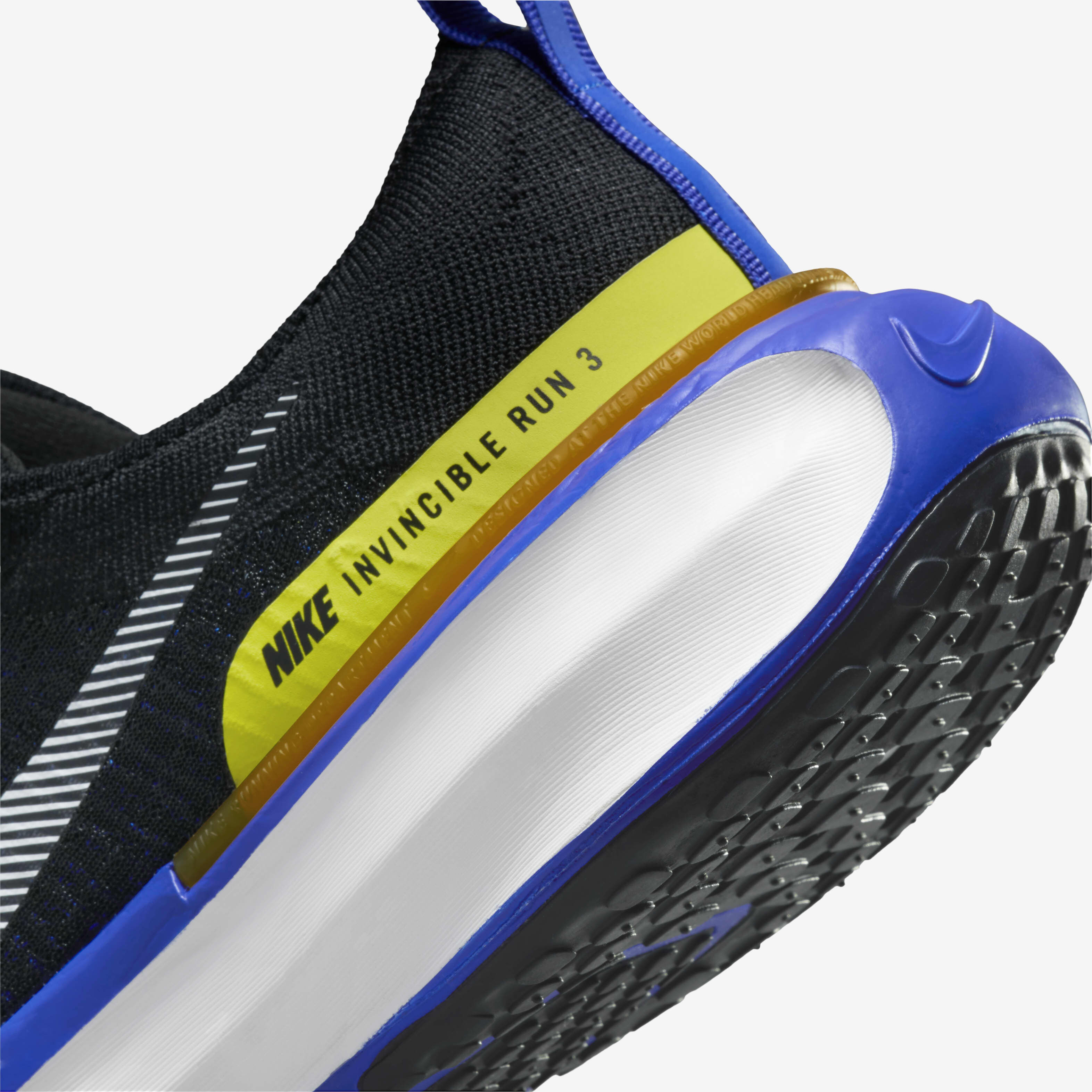 Buy Nike Invincible 3 Men's Road Running Shoes - Black/Racer Blue/High ...
