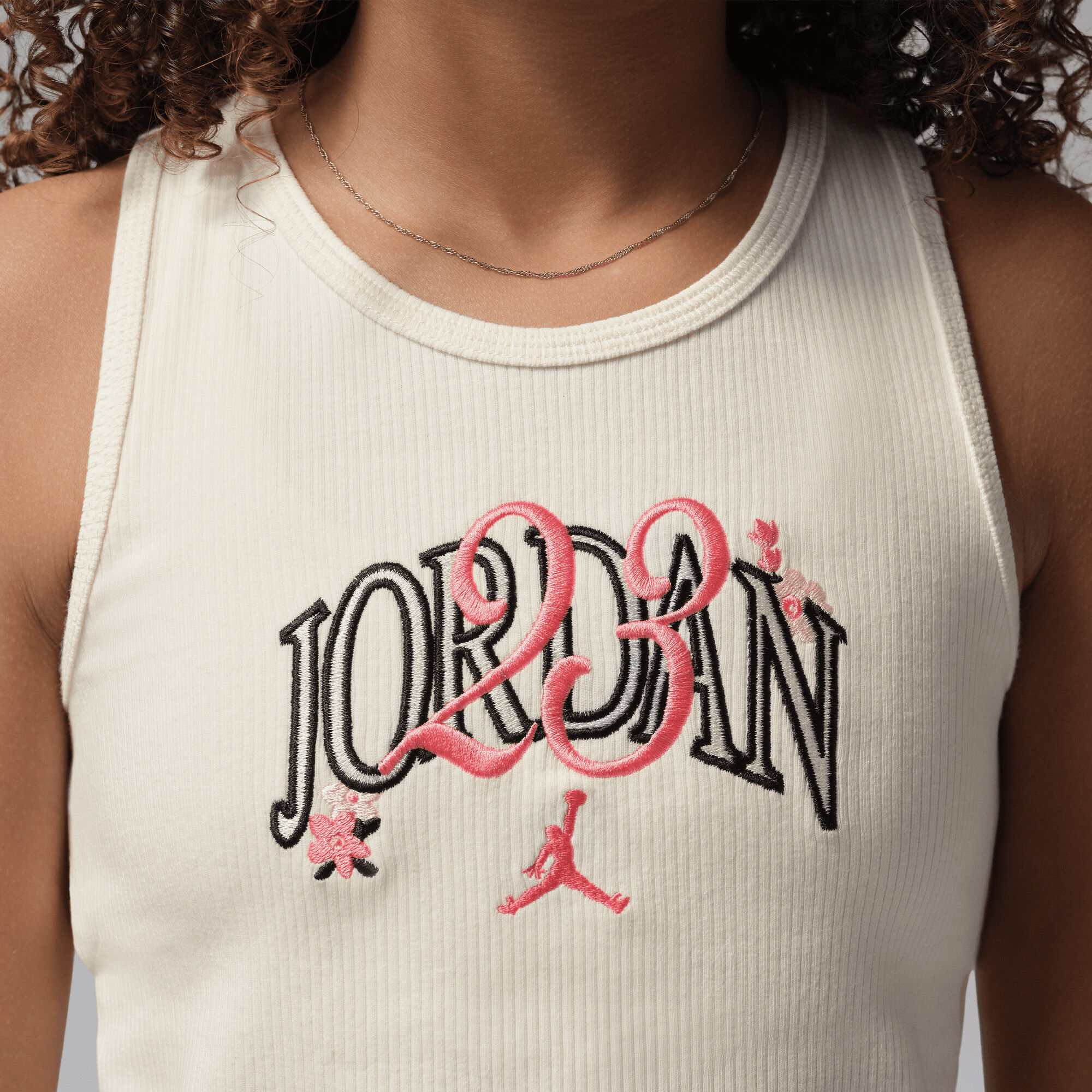 Buy Jordan Big Kids' Flower of Friendship Tank - Pale Ivory @ Nike UAE