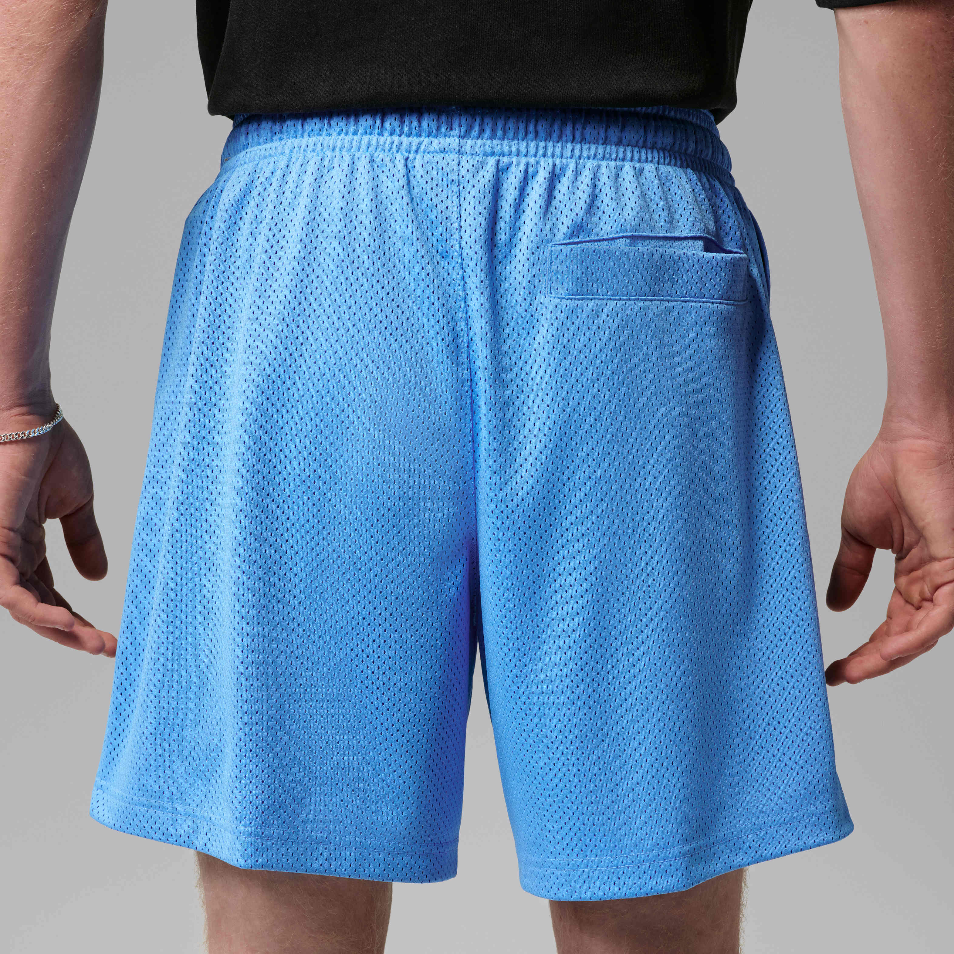 Buy Jordan Brooklyn Men's Mesh Shorts - University Blue/Black @ Nike UAE