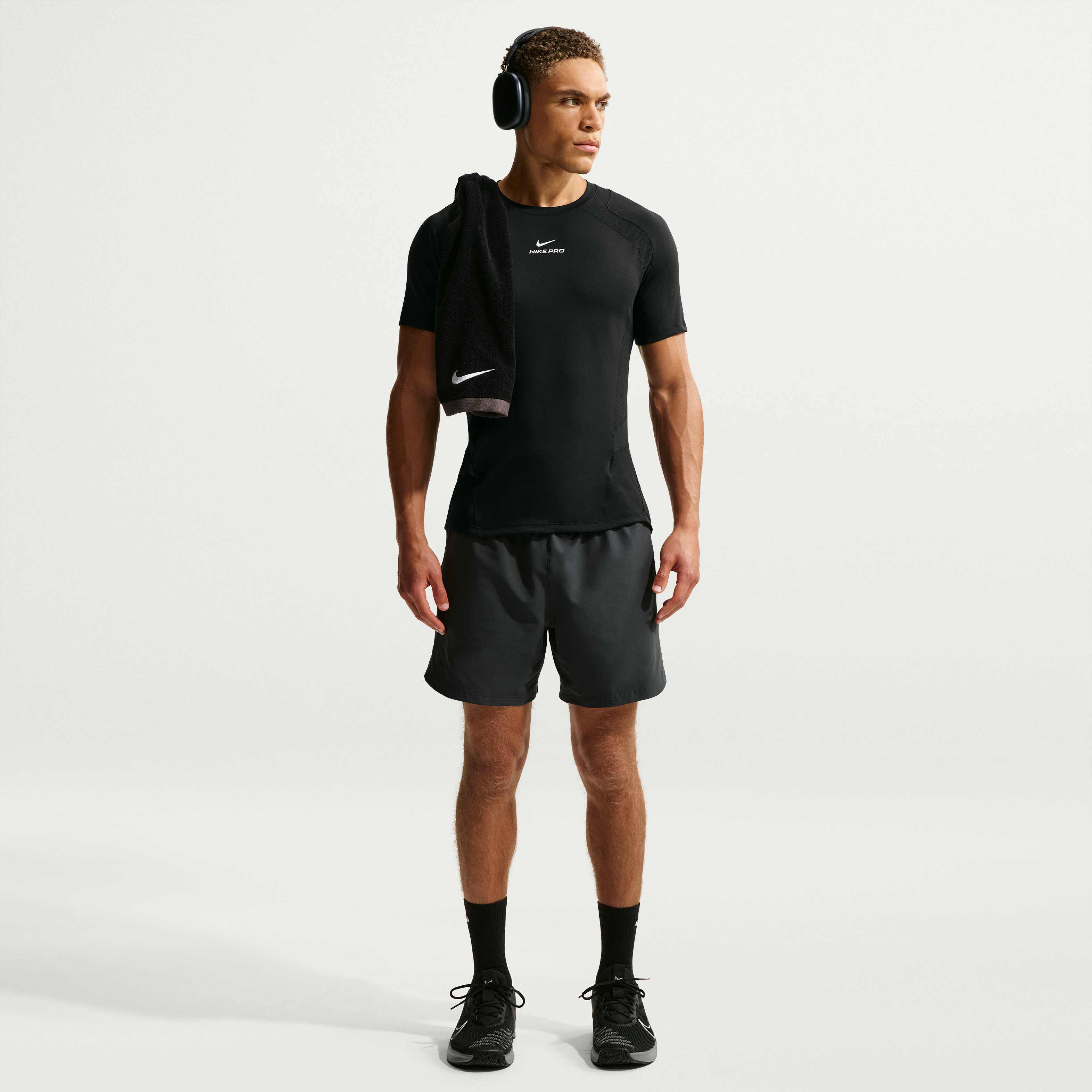 Buy Nike Pro Training Men's Dri-FIT ADV Short-Sleeve Top - Black/Black ...