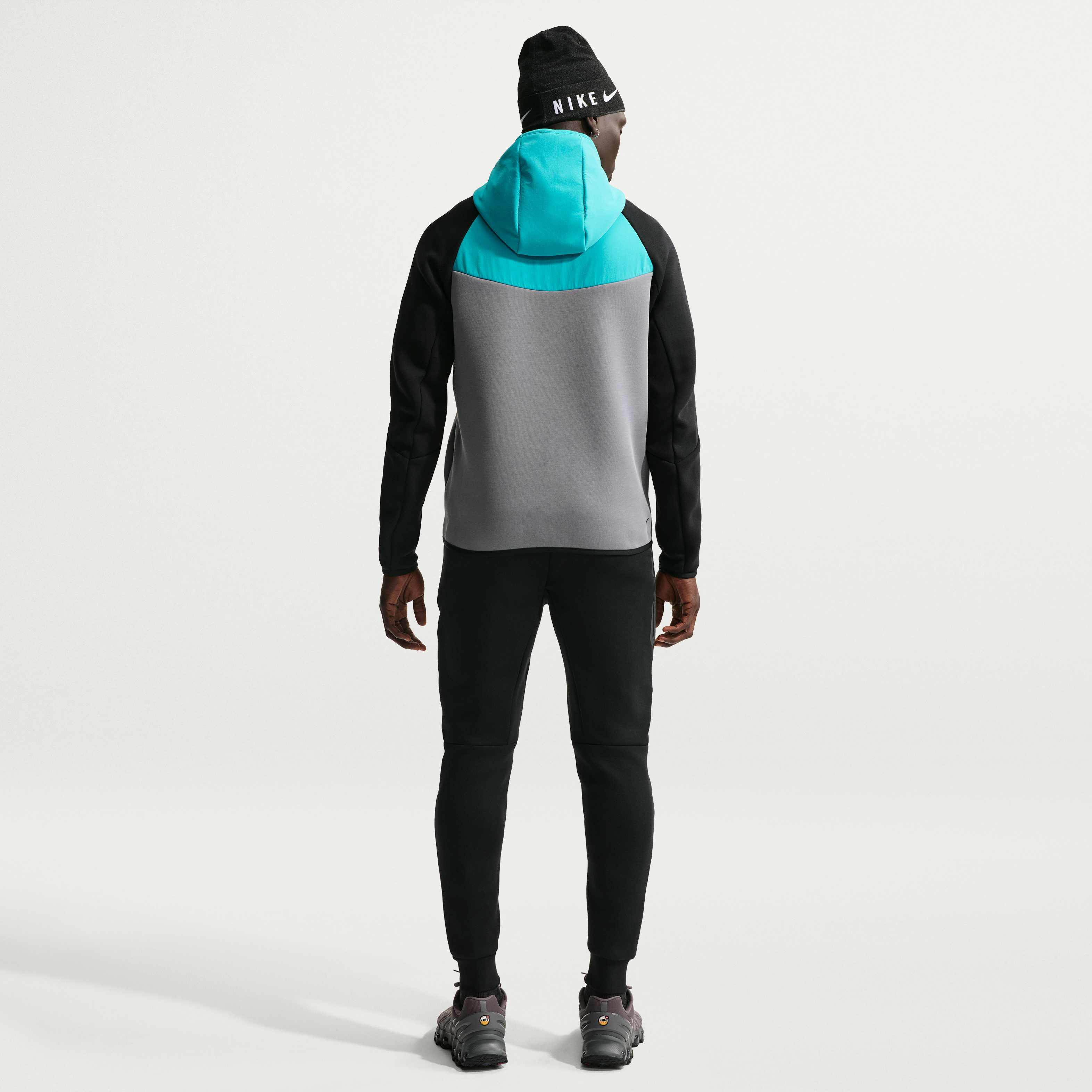 Buy Nike Tech Men's Fleece Joggers - Black/Black/Dusty Cactus @ Nike UAE