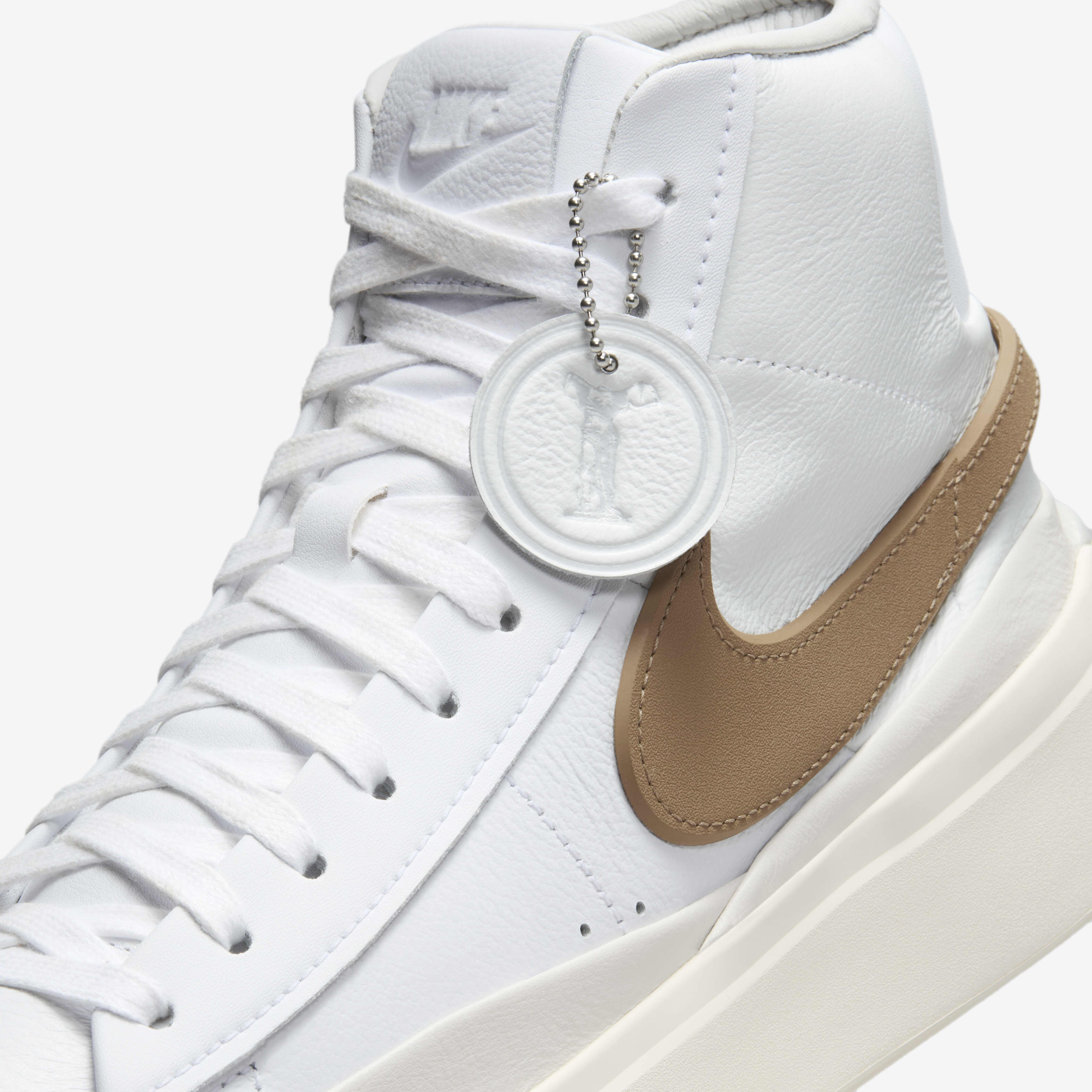 Buy Nike Blazer Phantom Mid Men's Shoes - White/Summit White/Phantom/Khaki | Nike UAE Official
