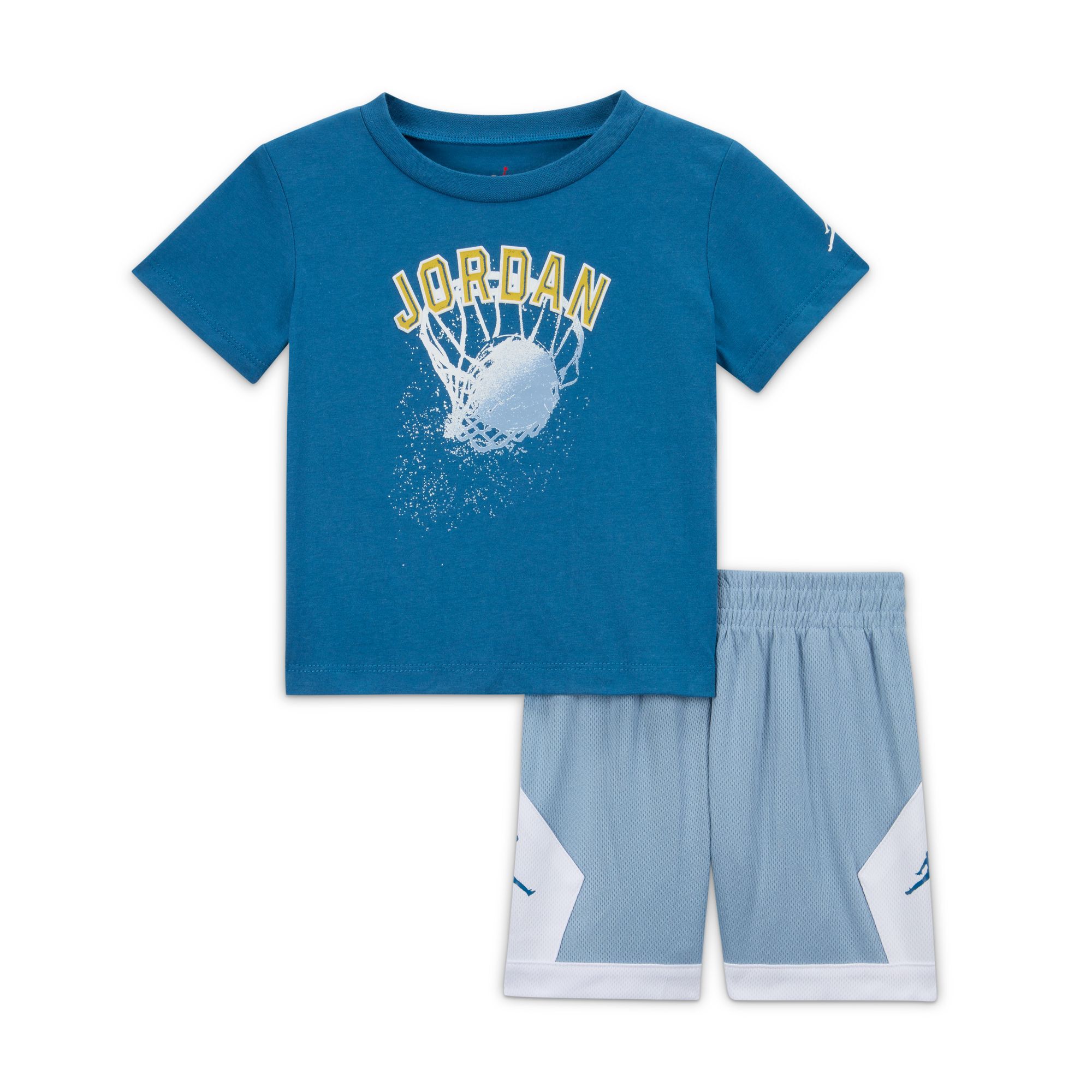 Buy Jordan Hoop Styles Baby (12-24M) 2-Piece Shorts Set - Blue Grey ...