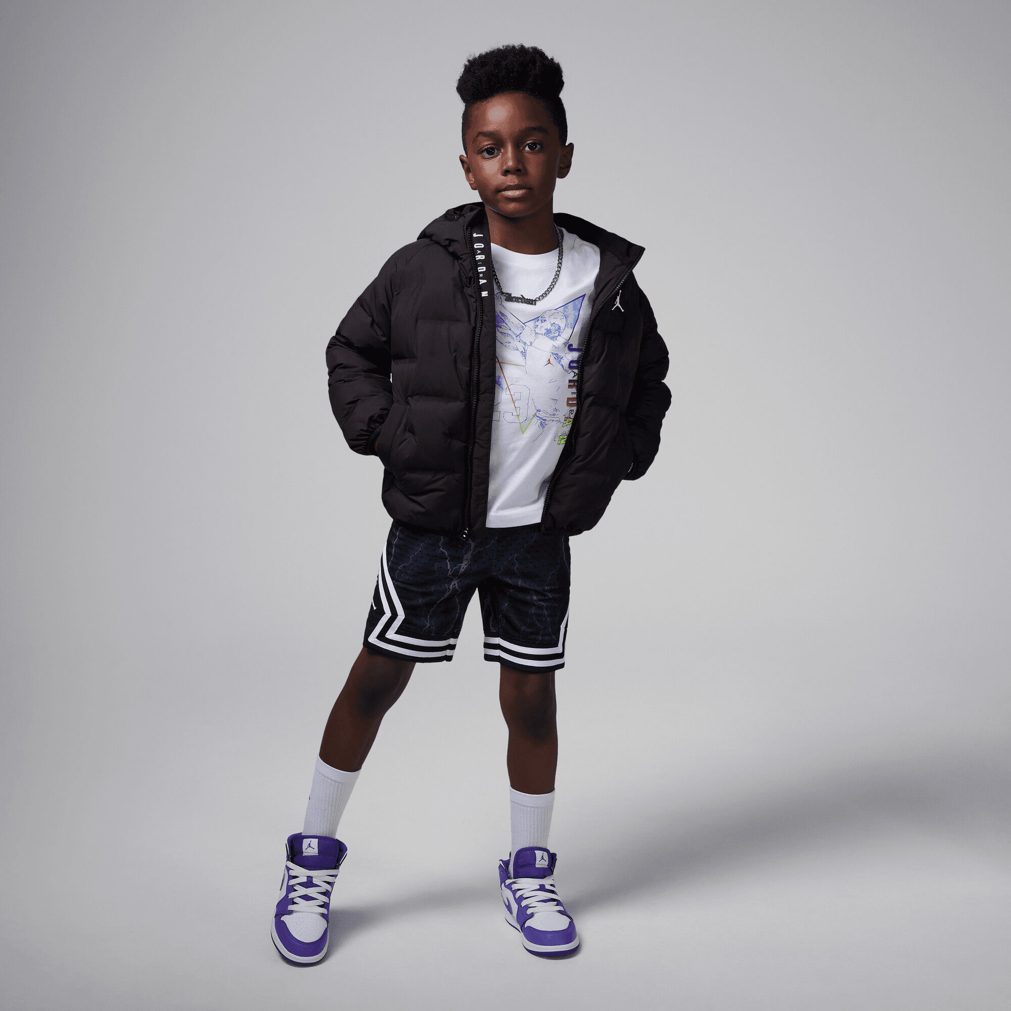 Buy Jordan Little Kids' "Collect 'Em All" 23 T-Shirt - White @ Nike UAE