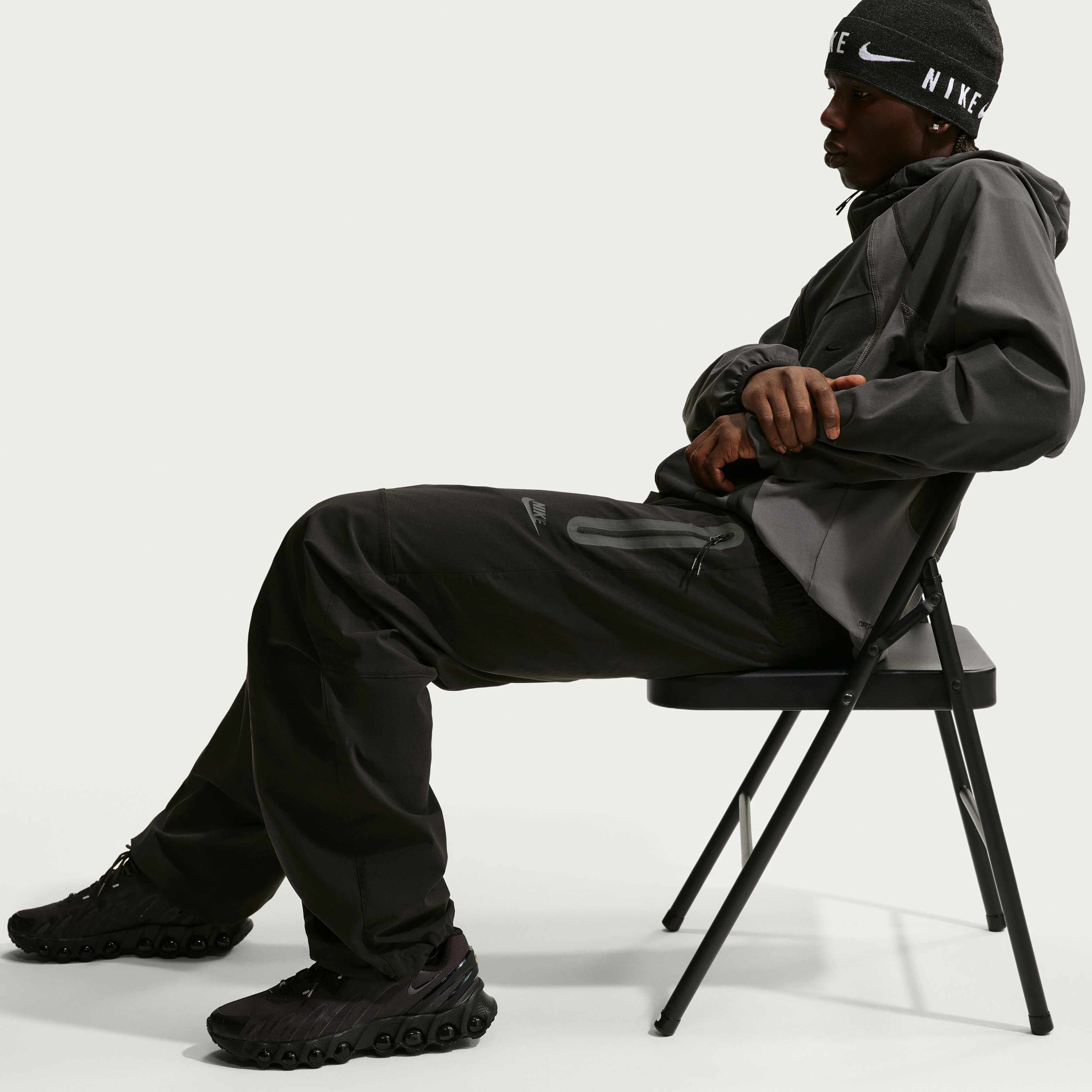 Buy Nike Tech Men's Dri-FIT Woven Trousers - Black/Black/Black @ Nike UAE