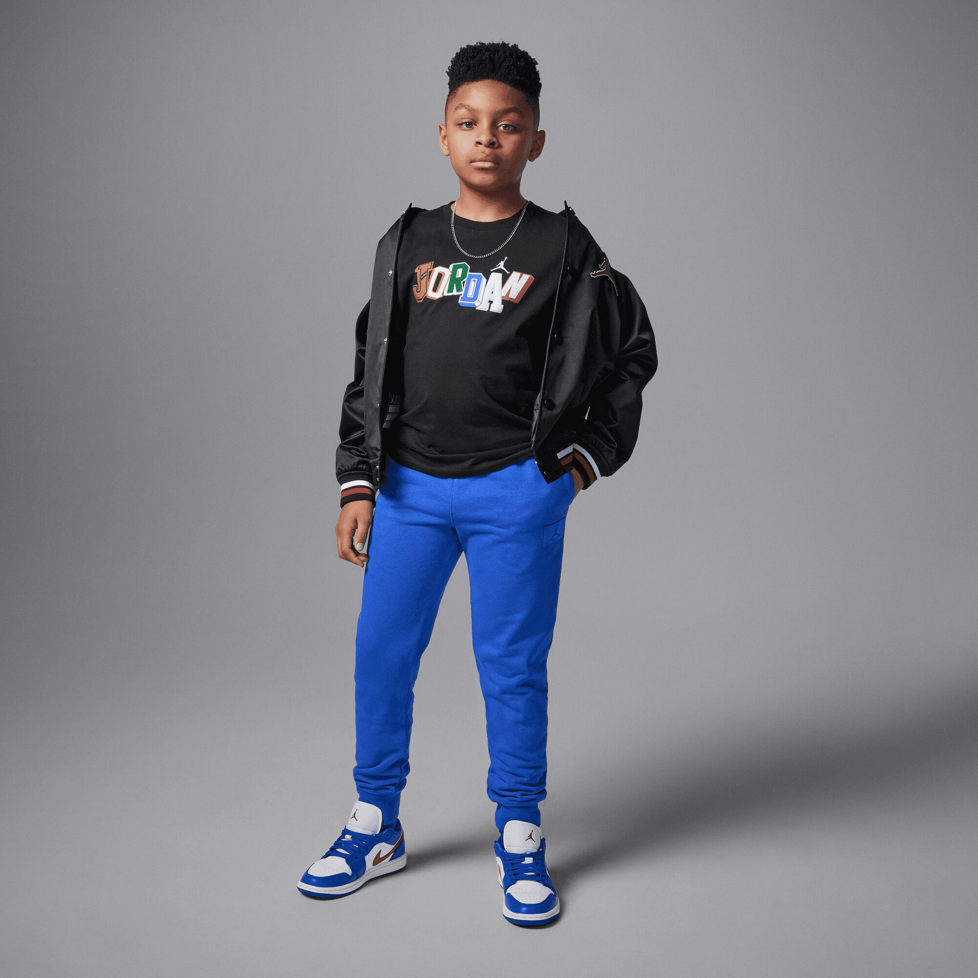 Buy Jordan Big Kids' Signature T-Shirt - Black @ Nike UAE