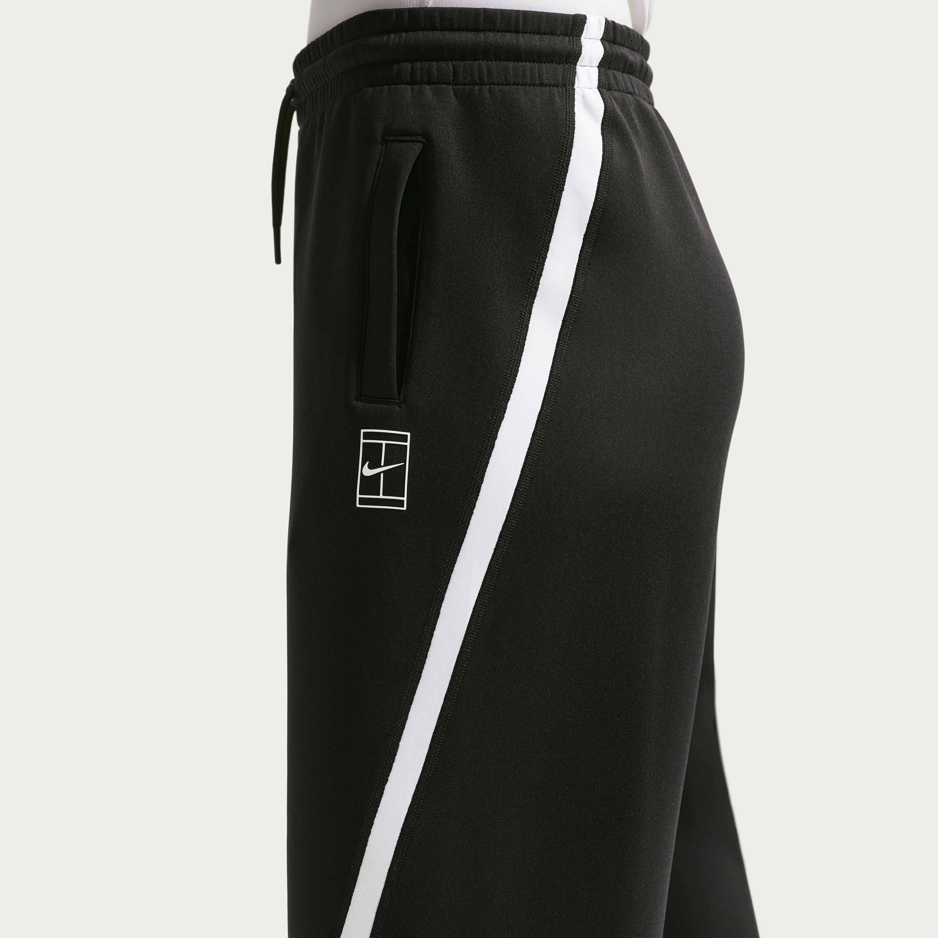 Buy Nike Advantage Women's Dri-FIT Mid-Rise Tennis Trousers - Black ...