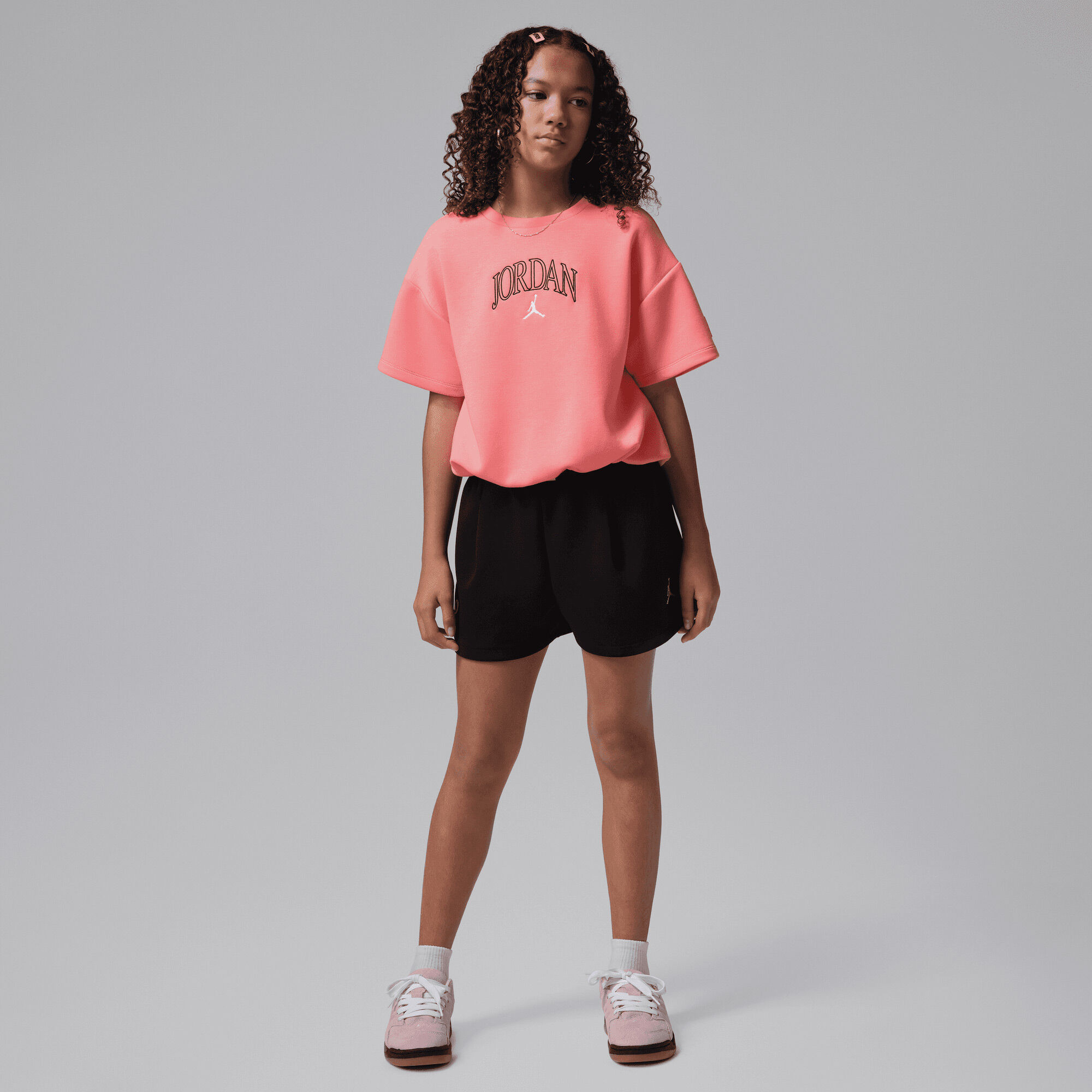 Buy Jordan Big Kids' Flower of Friendship Knit Top - Pink Gaze @ Nike UAE