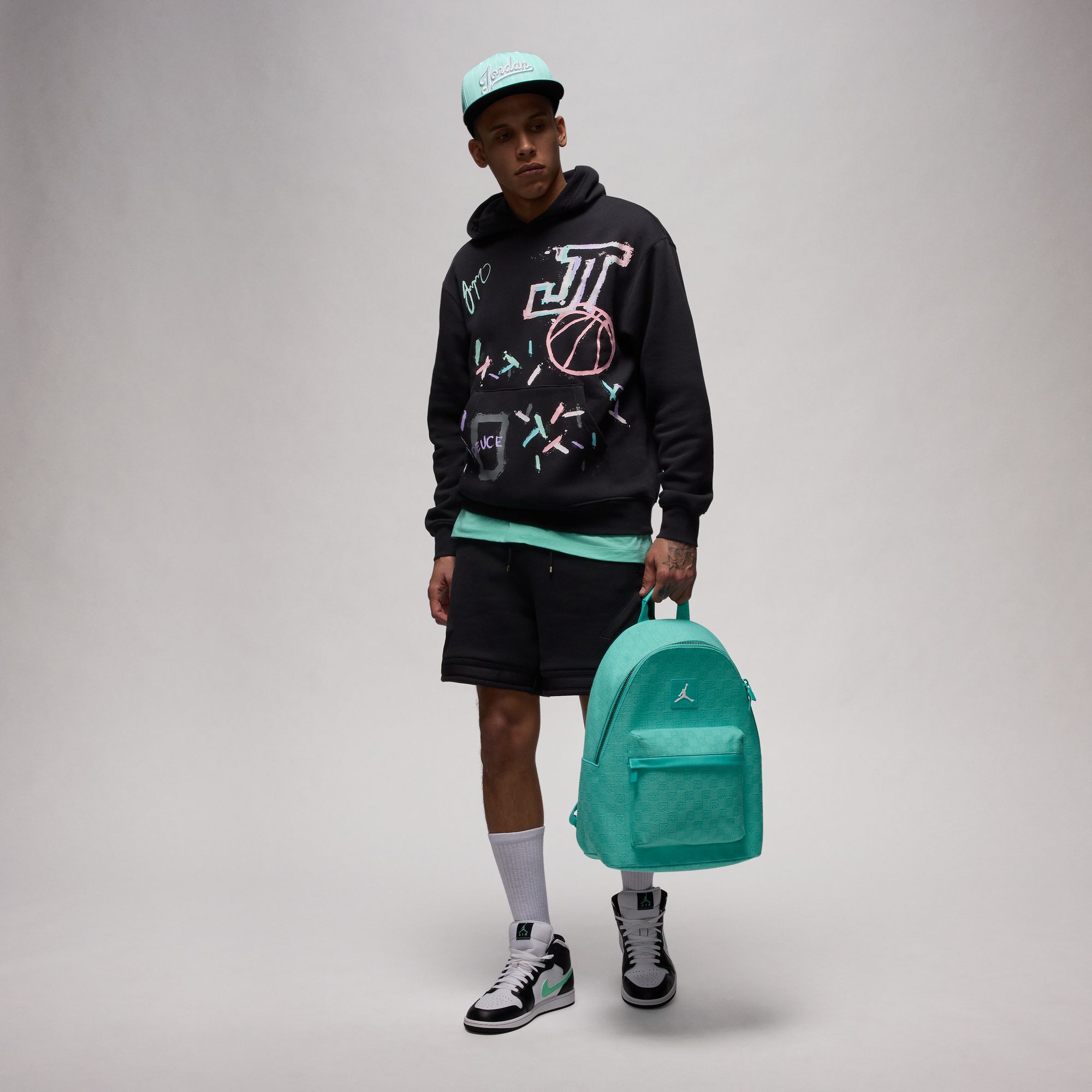 Buy Jordan Monogram Backpack Backpack - Emerald Rise | Nike UAE Official