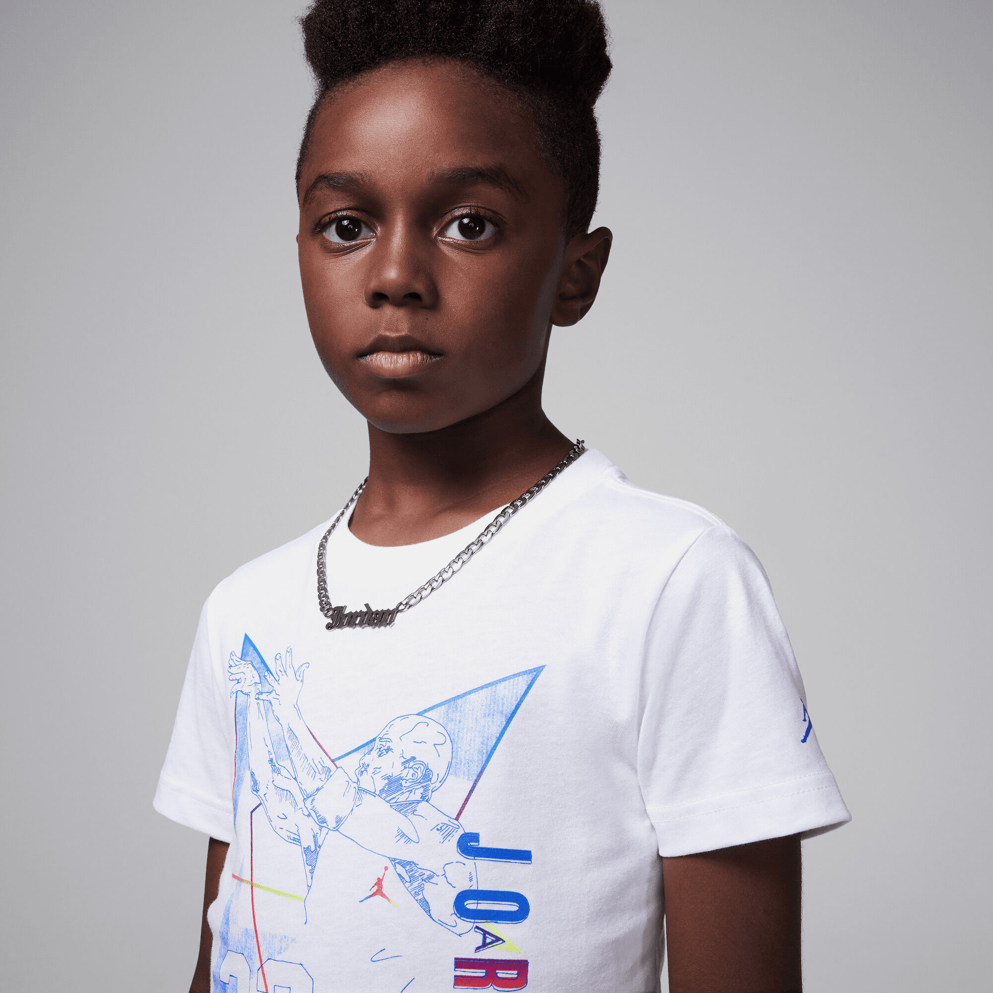 Buy Jordan Little Kids' "Collect 'Em All" 23 T-Shirt - White @ Nike UAE