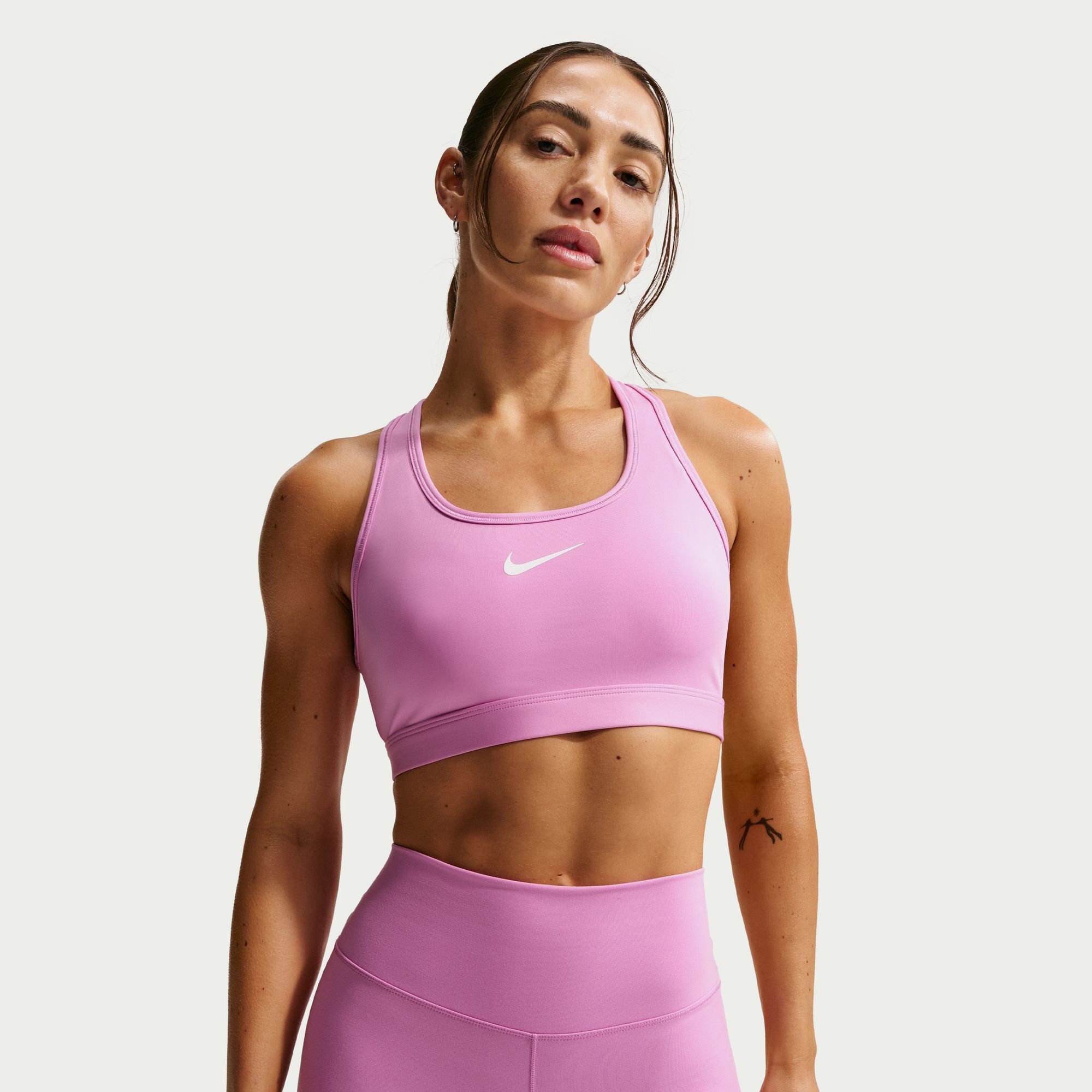 Buy Nike Swoosh Medium Support Women's Non-Padded Sports Bra - Light ...