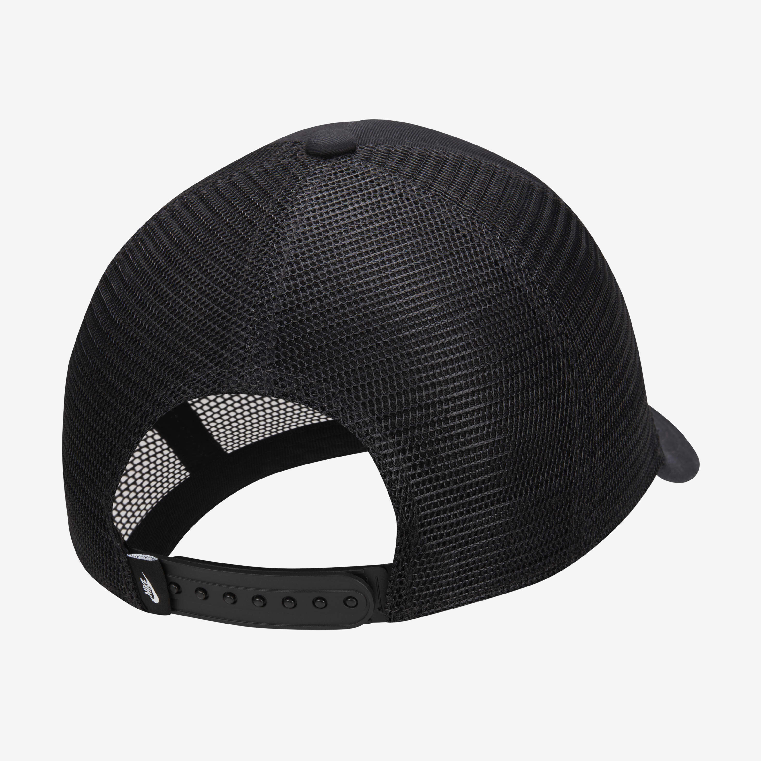 Buy Nike Rise Cap Structured Trucker Cap - Black/Black/White | Nike UAE ...