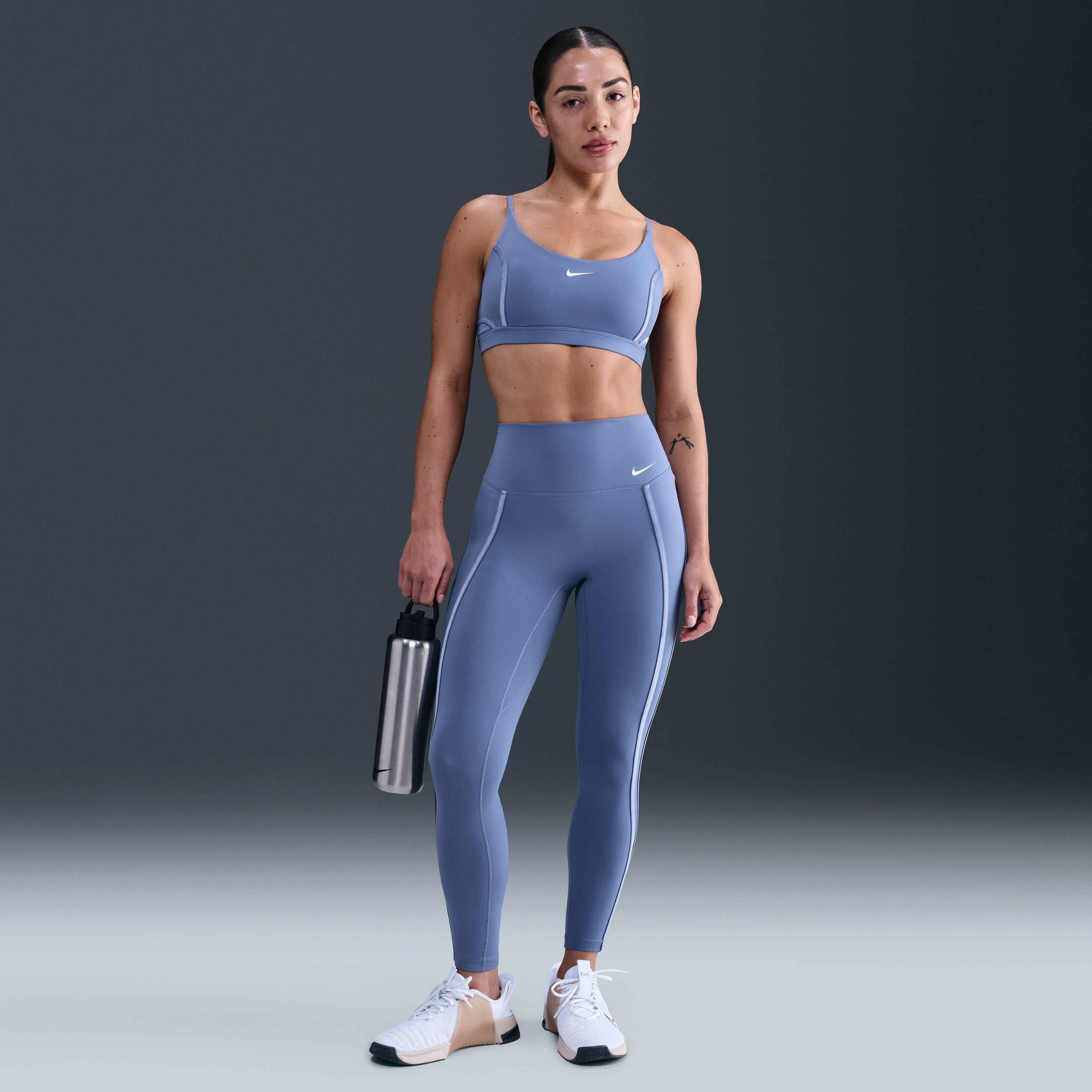 Buy Nike One Women's Light-Support Padded Sports Bra - World Indigo ...