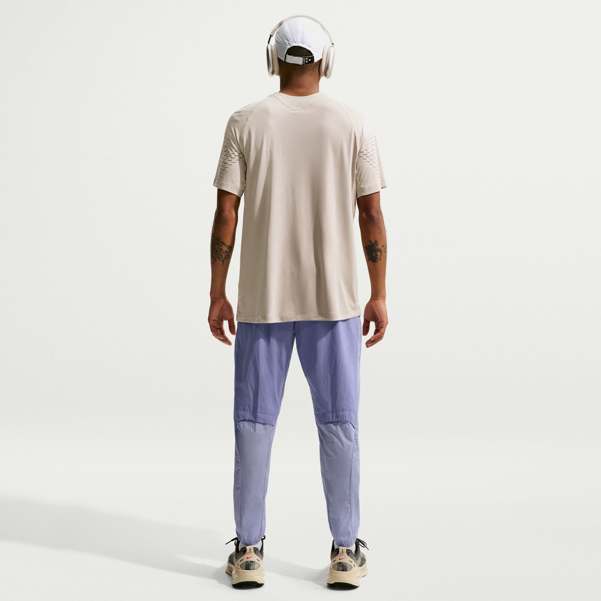 Buy Nike Stride Men's Repel Woven Running Trousers - Iron Purple/Indigo ...