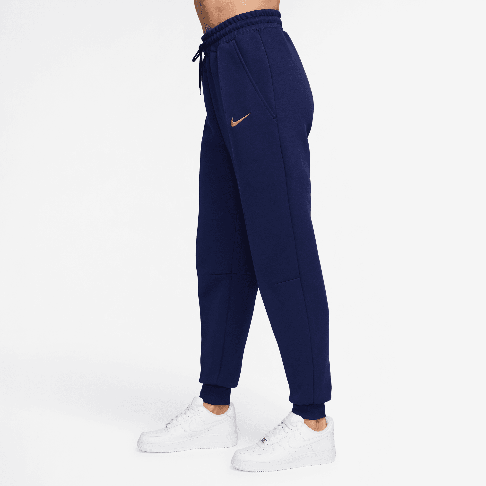 Buy FFF Tech Women's Nike Football Fleece Mid-Rise Joggers - Blue Void ...