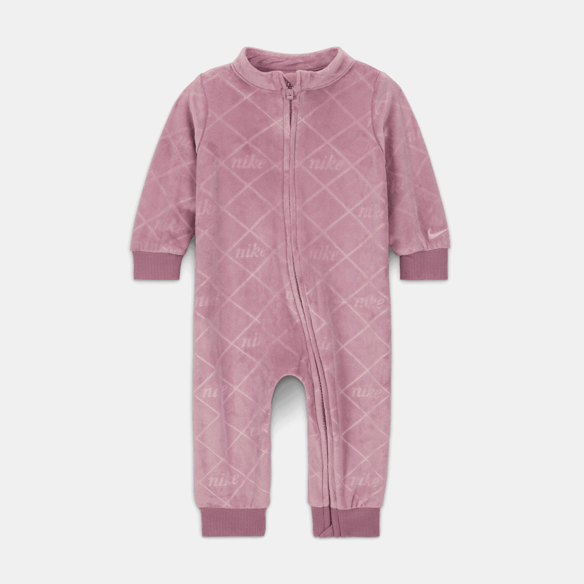 Buy Nike Baby (0-9M) Cozy Monogram Coverall - Plum Dust @ Nike UAE
