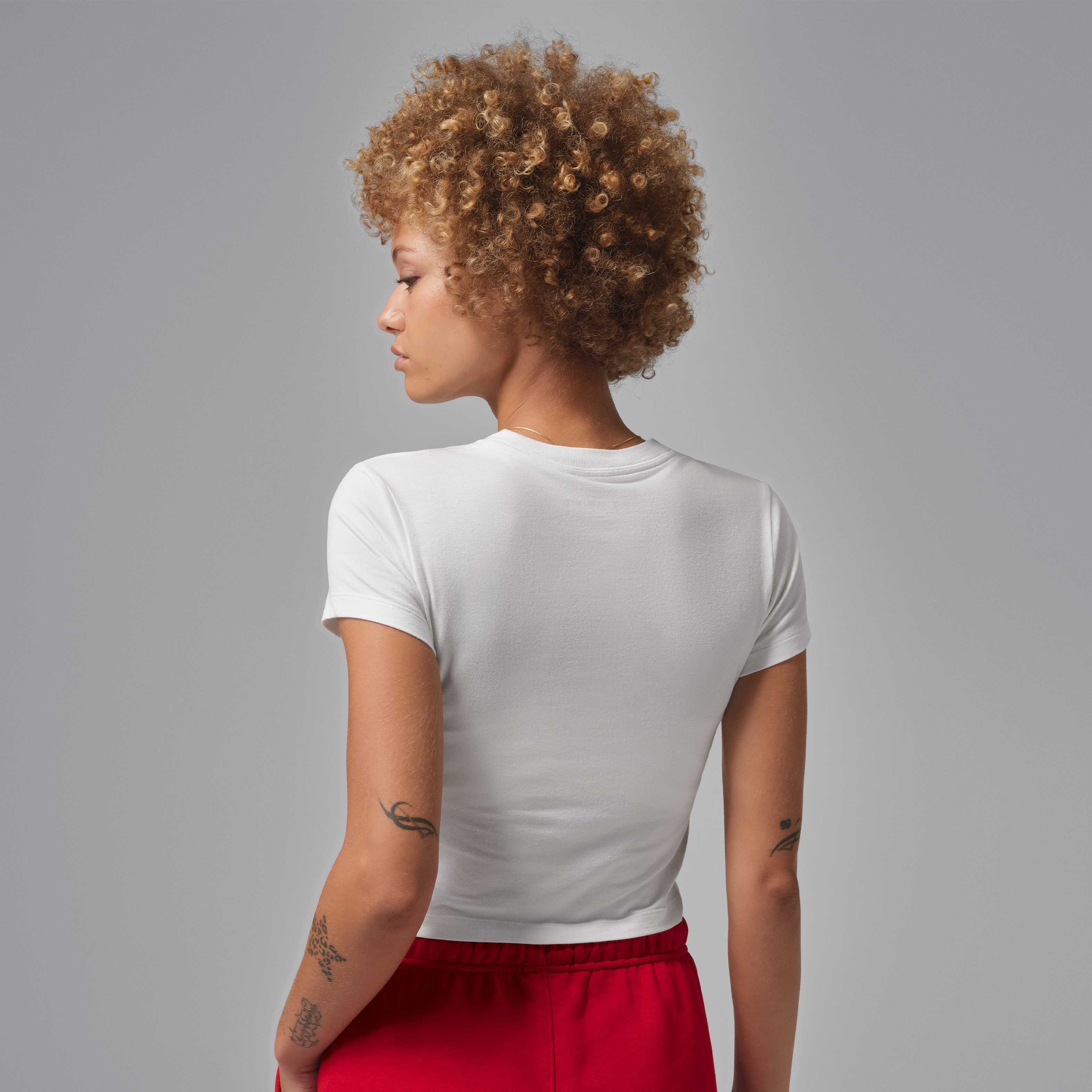 Buy Jordan Essentials Women's T-shirt - White/Black @ Nike UAE