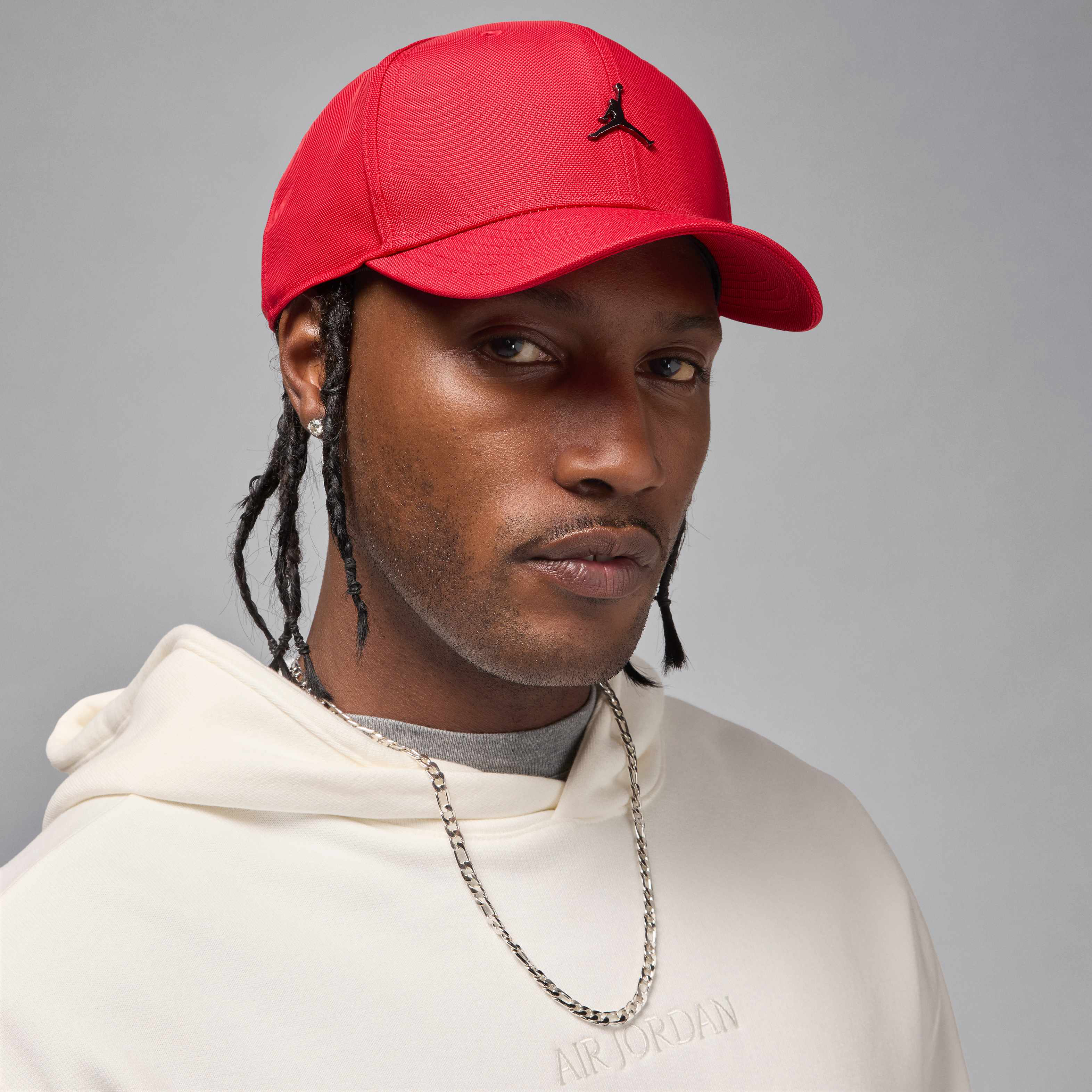 Buy Jordan Rise Structured Metal Jumpman Hat - Gym Red @ Nike UAE