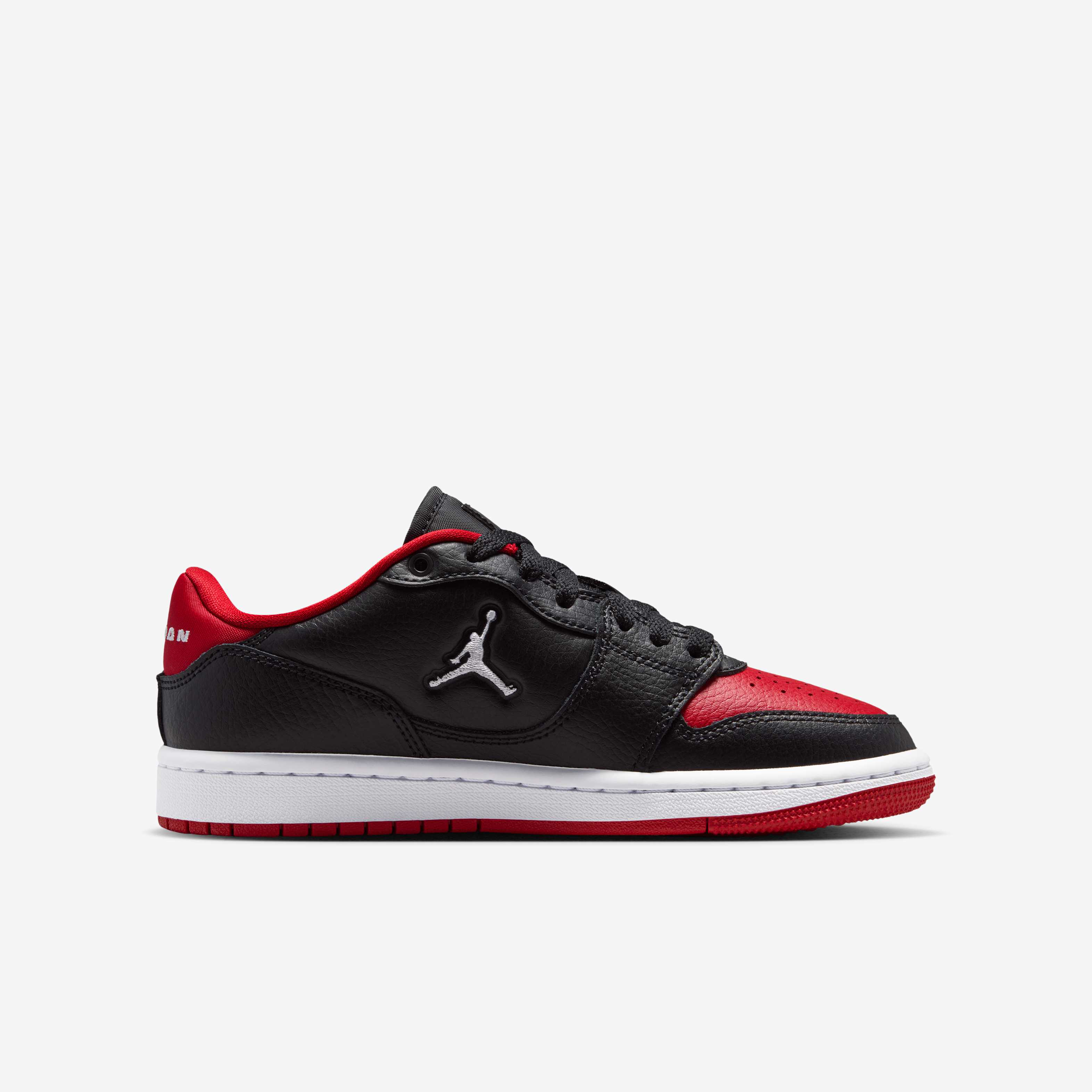 Buy Jordan Court Connect Low Older Kids' Shoes - Black/Gym Red/White ...