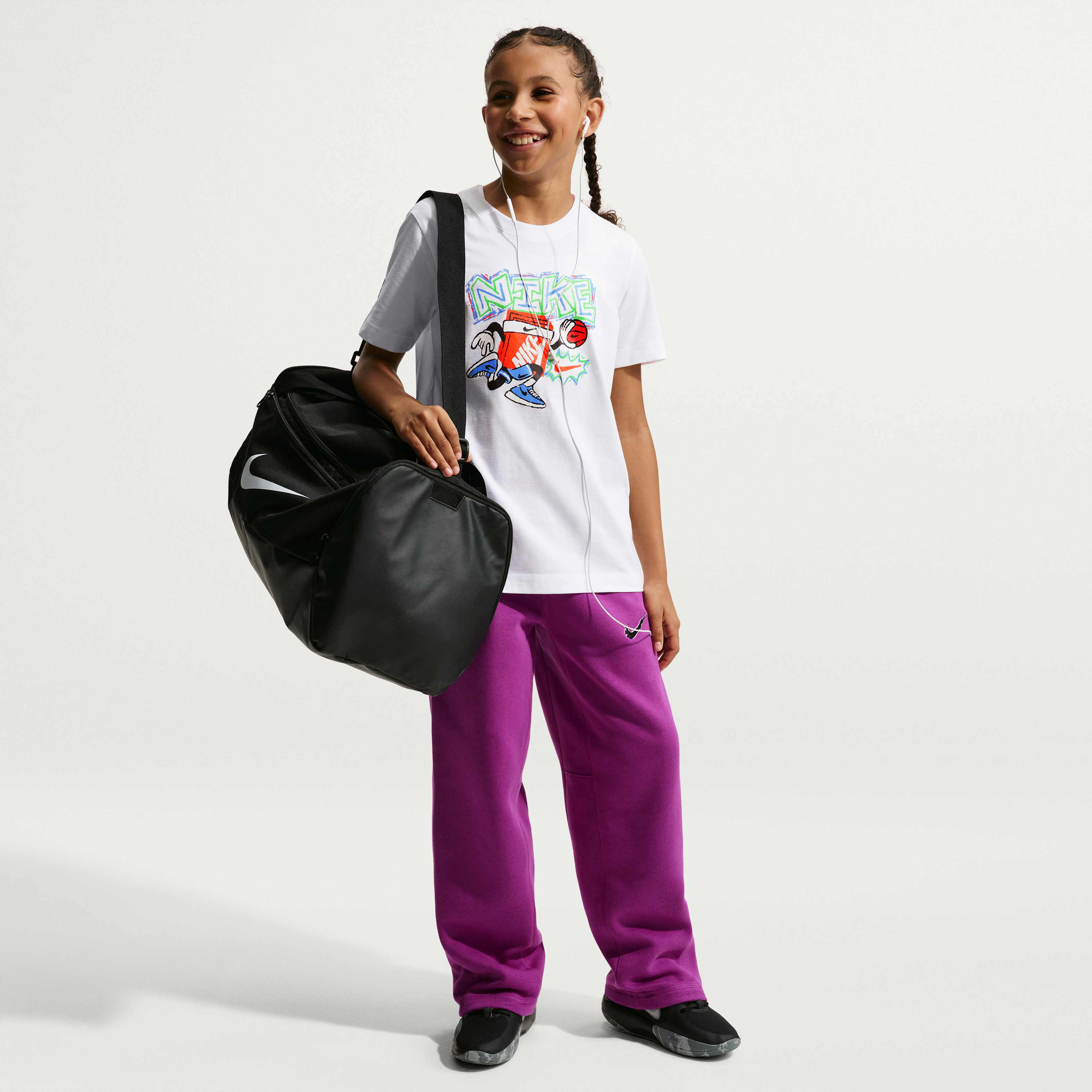 Buy Nike Sportswear Older Kids' T-Shirt - White @ Nike UAE