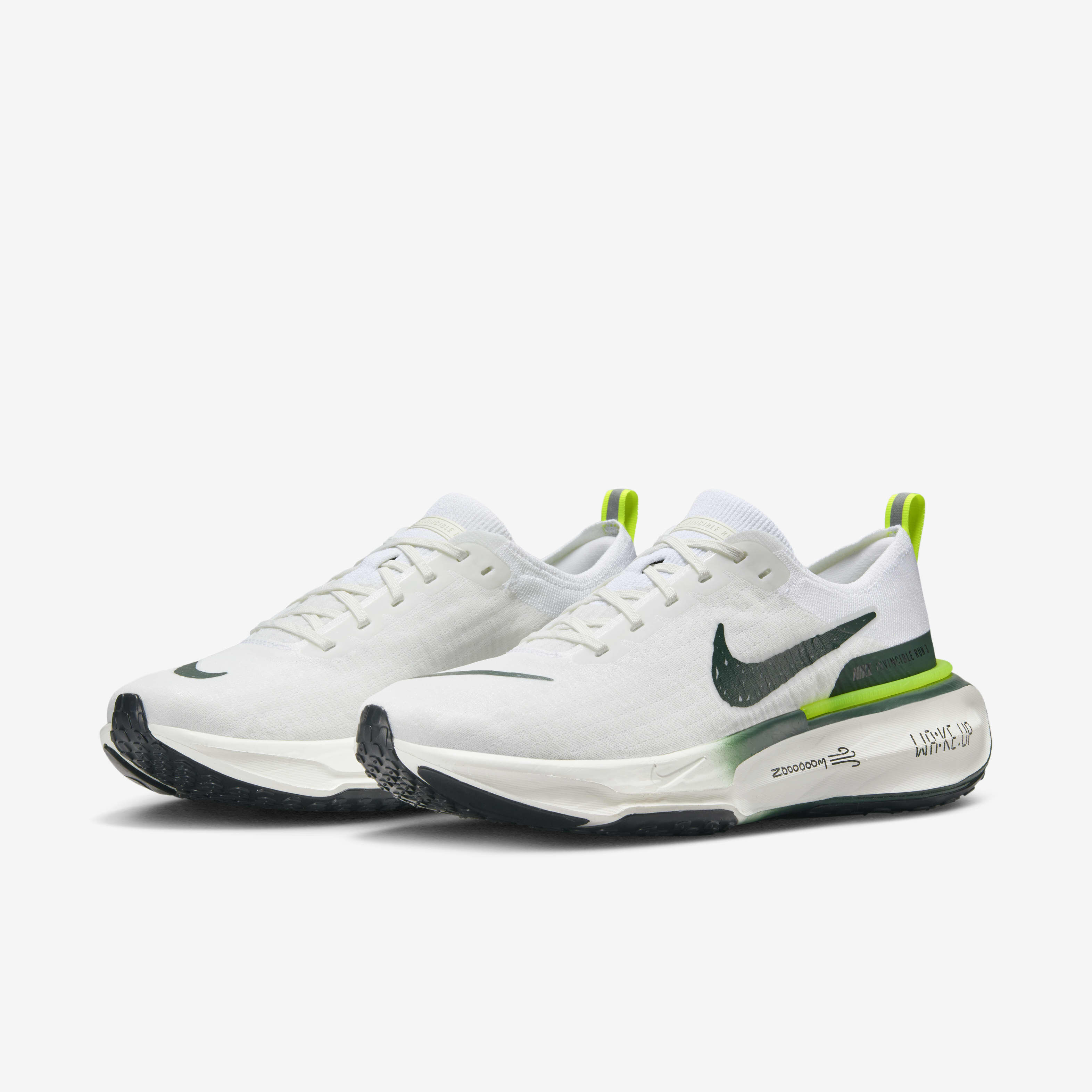 Buy Nike Invincible 3 Men's Road Running Shoes - White/Volt/Black/Pro ...