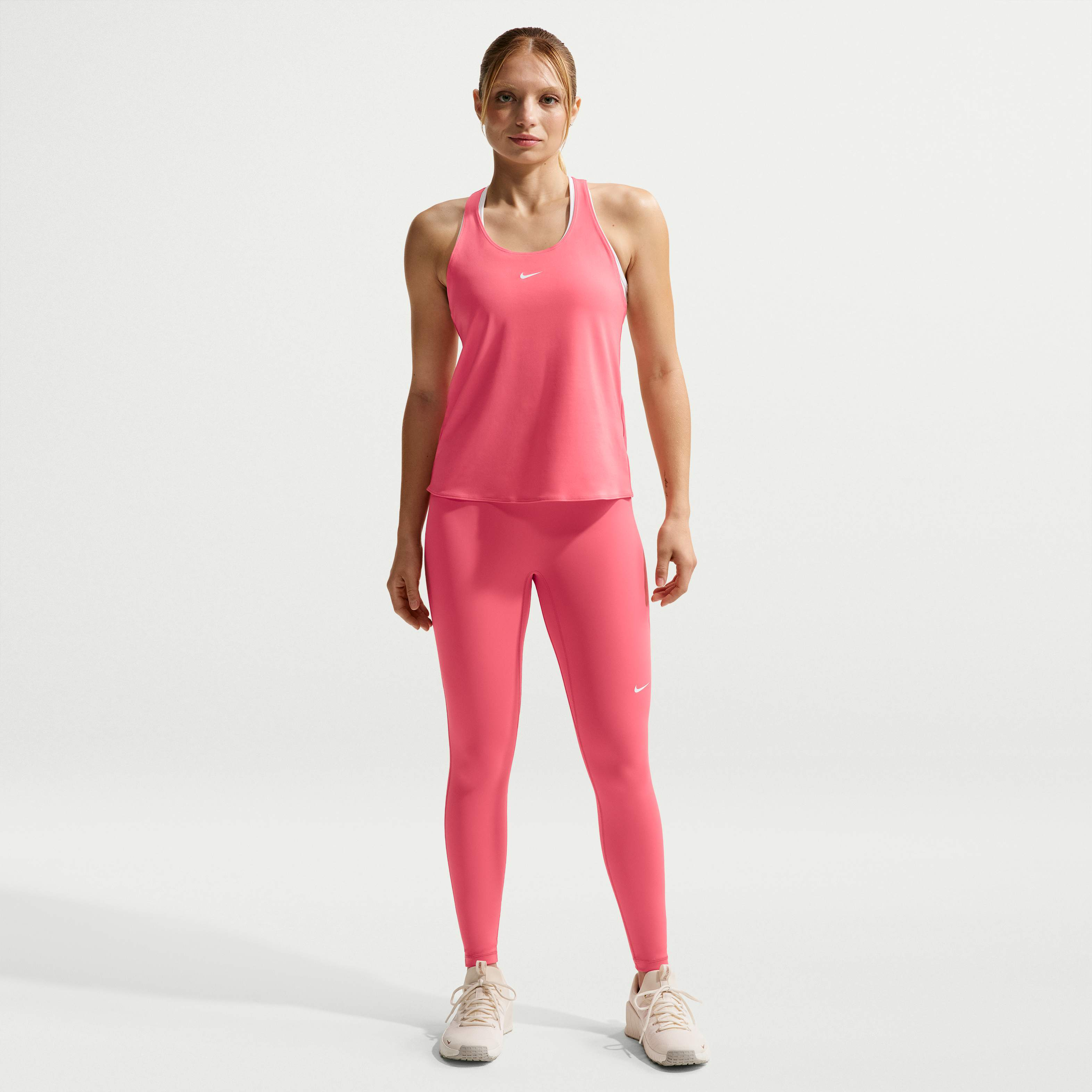 Buy Nike Pro Women's Mid-Rise Full-Length Leggings - Sea Coral/Sea ...