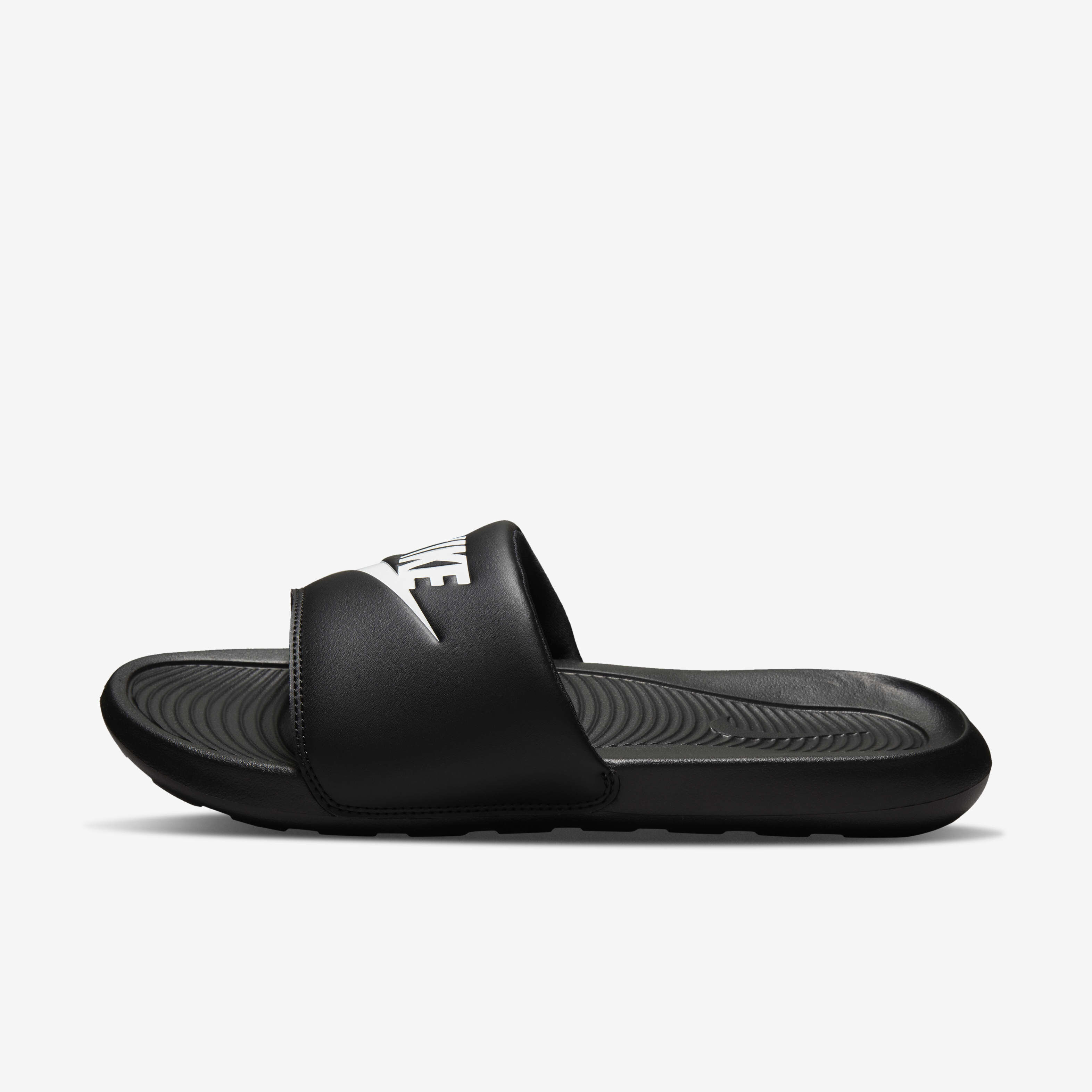 Buy Nike Victori One Men's Slides - Black/Black/White @ Nike UAE