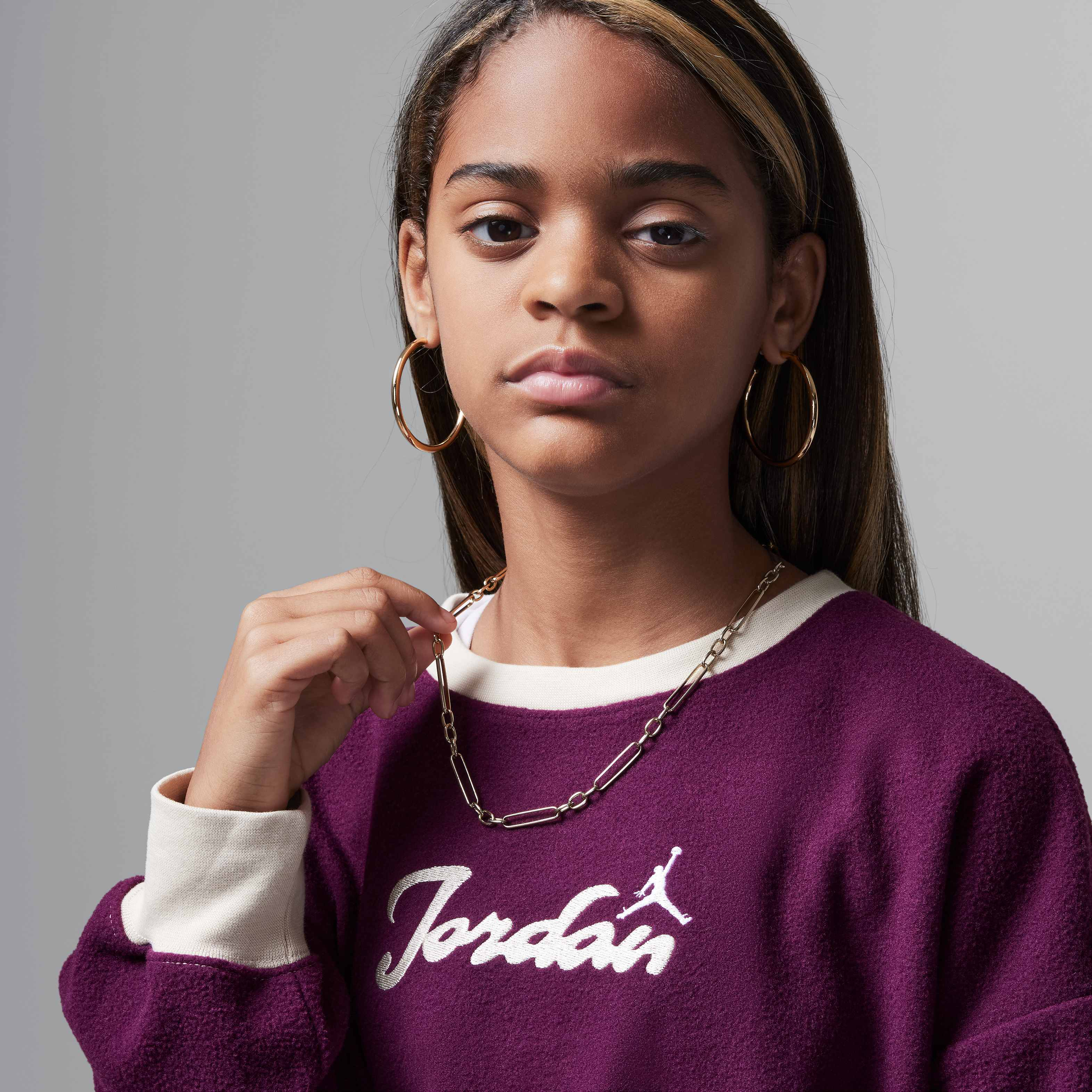 Buy Jordan Older Kids' Meta-Enchantment Cosy Crew - Bordeaux @ Nike UAE