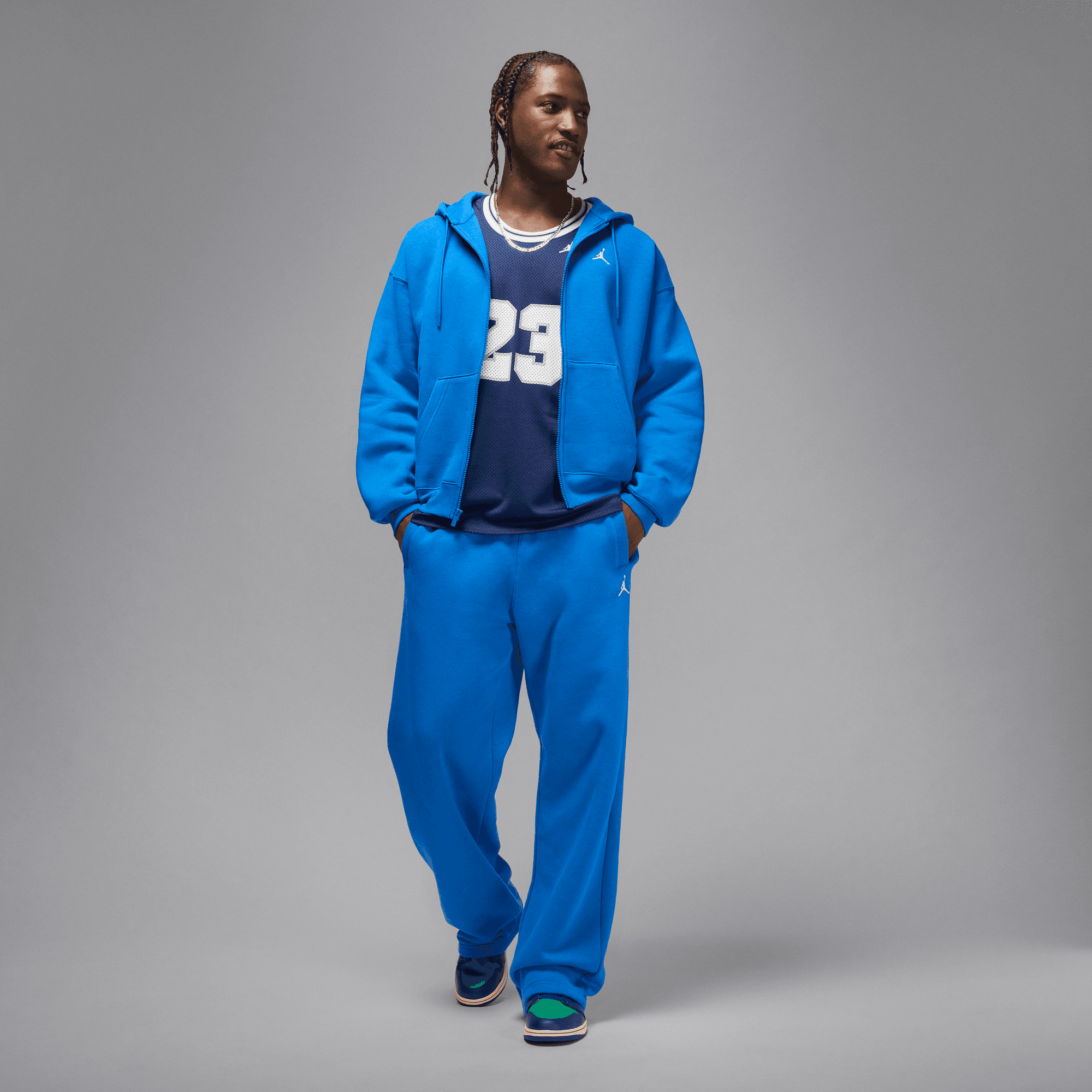 Buy Jordan Brooklyn Fleece Men's Oversized Full-Zip Hoodie - Sport Blue ...