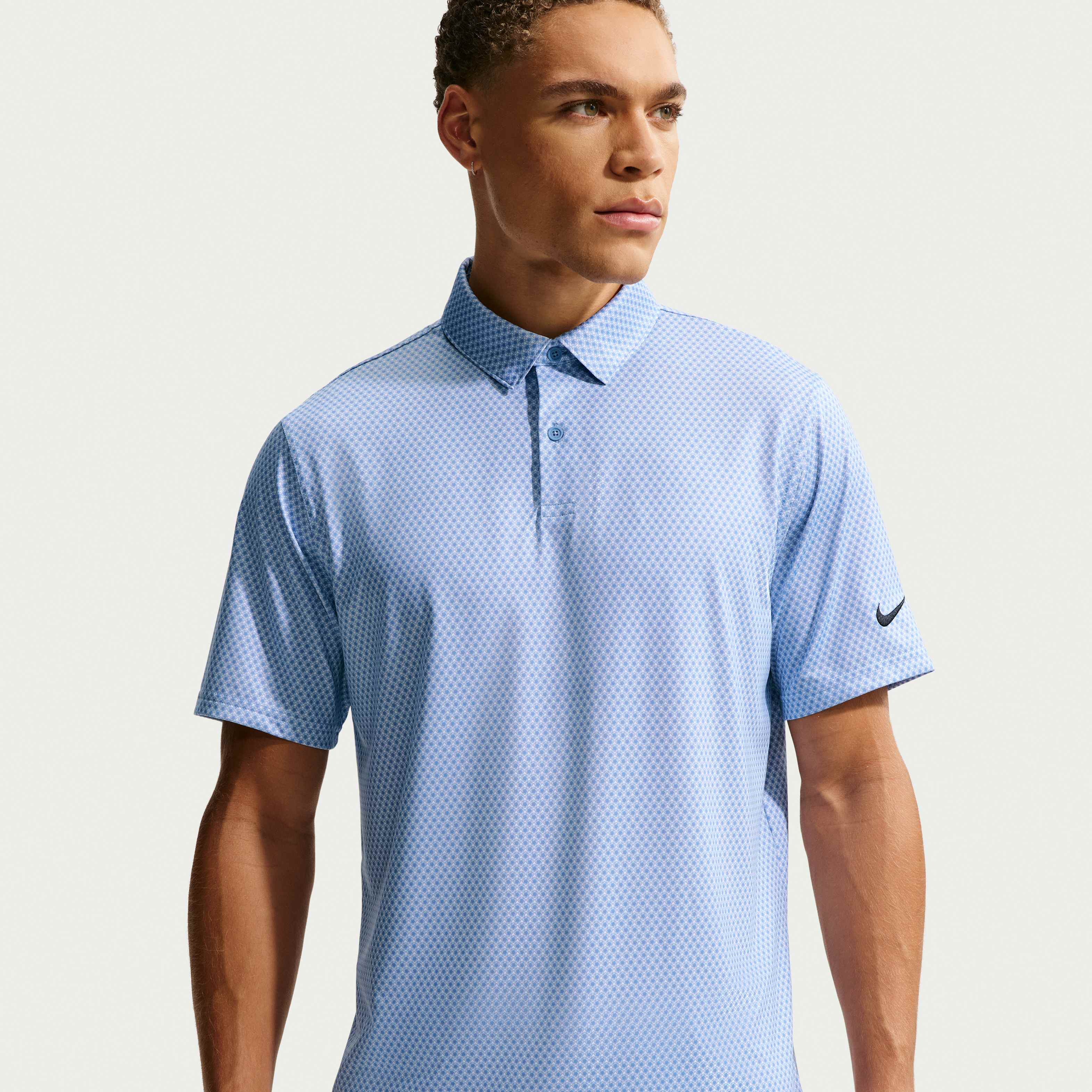 Buy Nike Velocity Men's Dri-FIT Golf Polo - White/Work Blue/Black ...