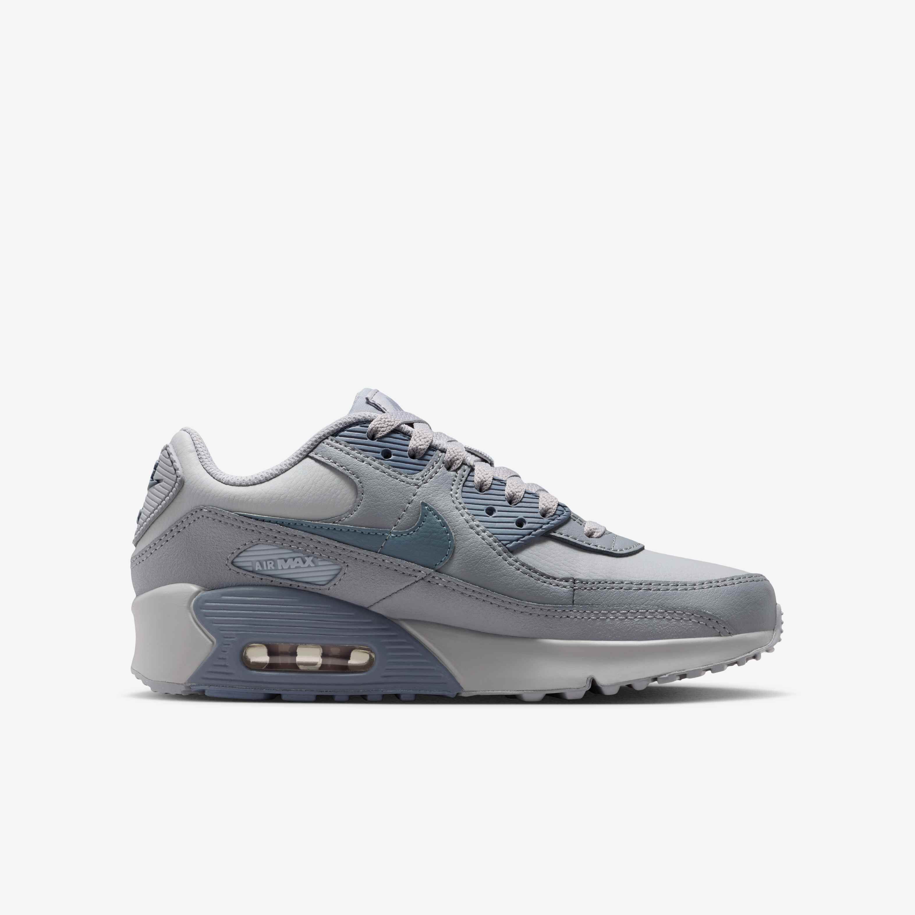 Buy Nike Air Max 90 LTR Older Kids' Shoes - Wolf Grey/Stealth/Armoury ...