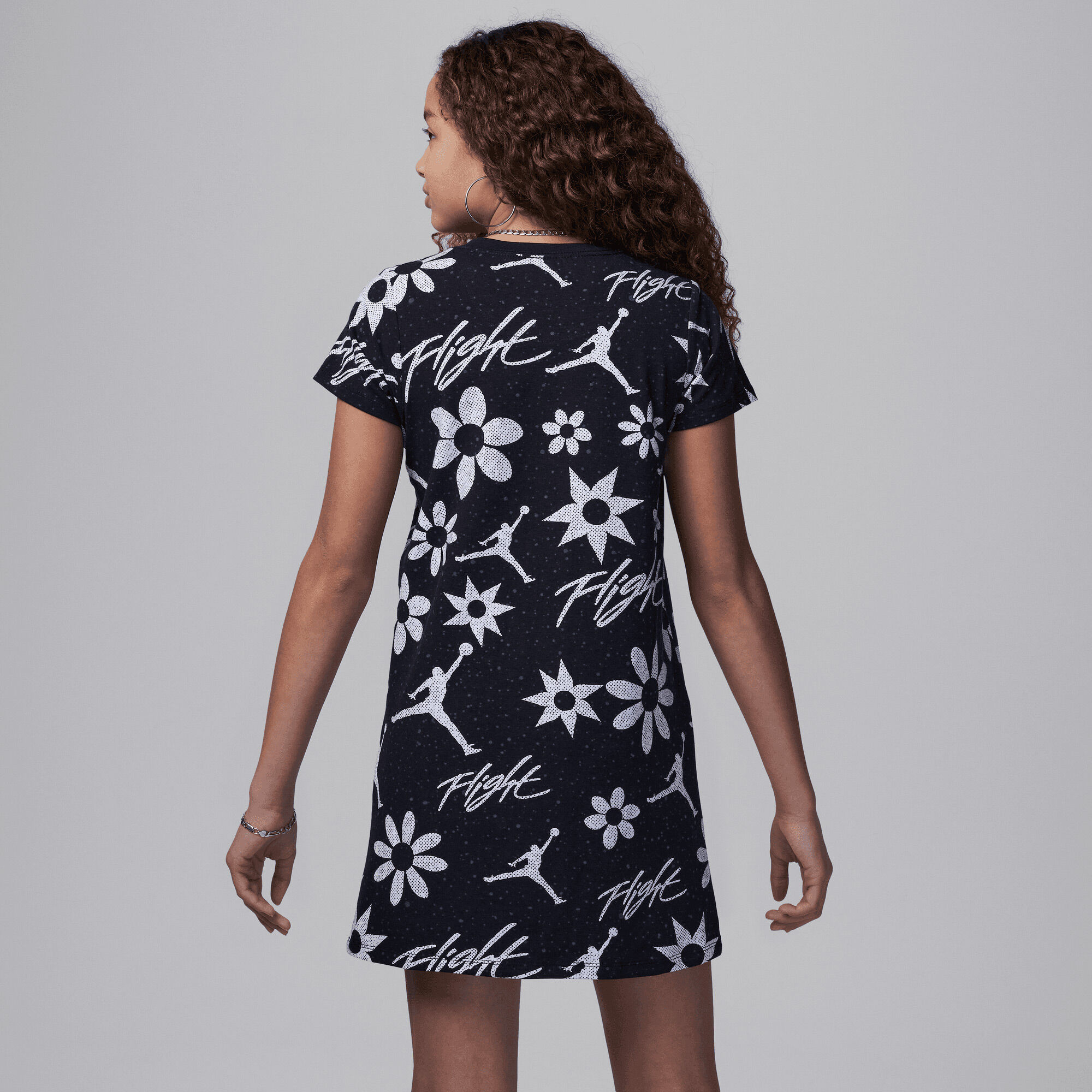 Buy Jordan Floral Flight Big Kids' Dress - Black @ Nike UAE
