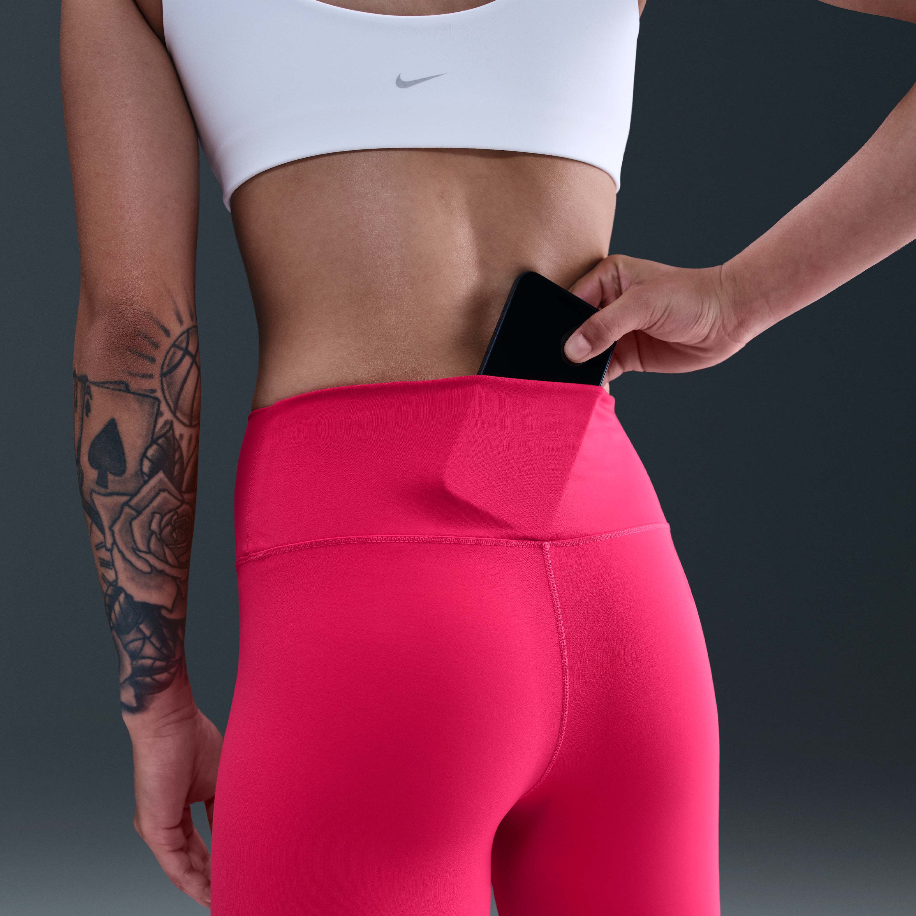 Buy Nike One Women's High-Waisted 7/8 Leggings - Rush Pink @ Nike UAE