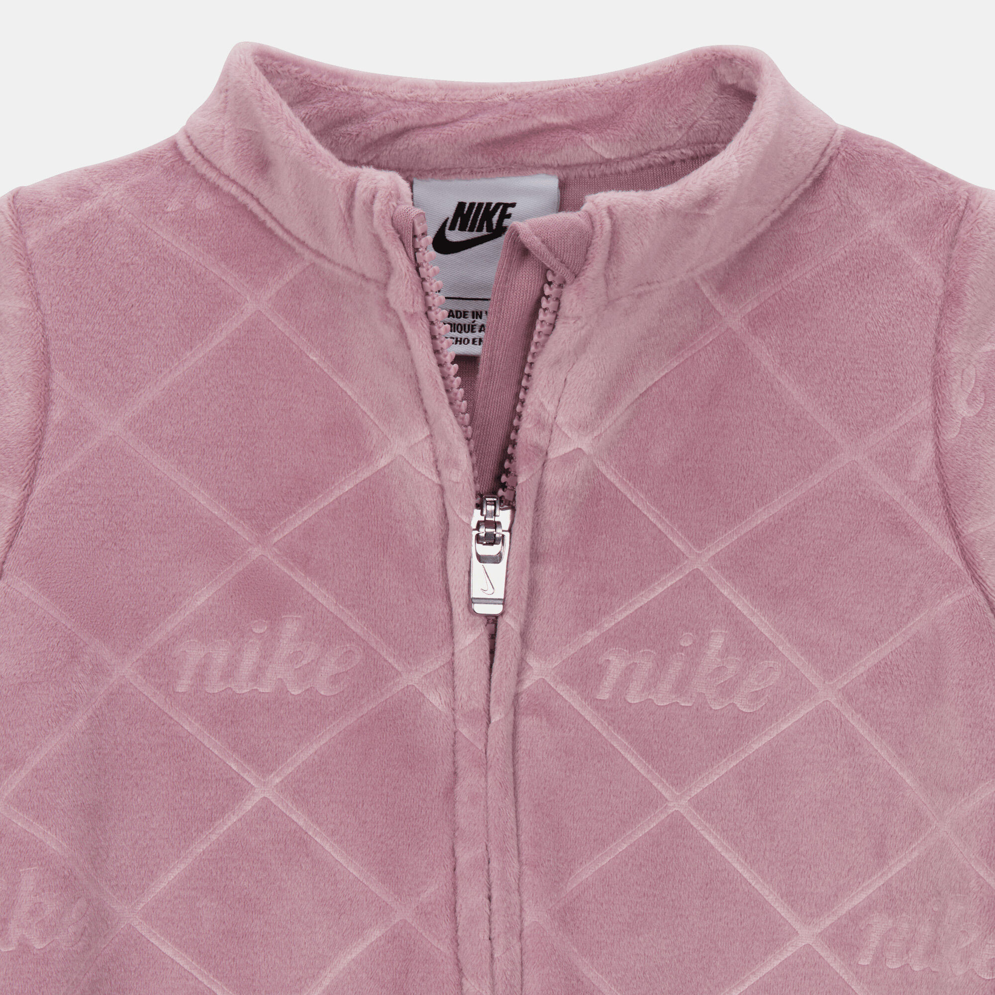 Buy Nike Baby (0-9M) Cozy Monogram Coverall - Plum Dust @ Nike UAE