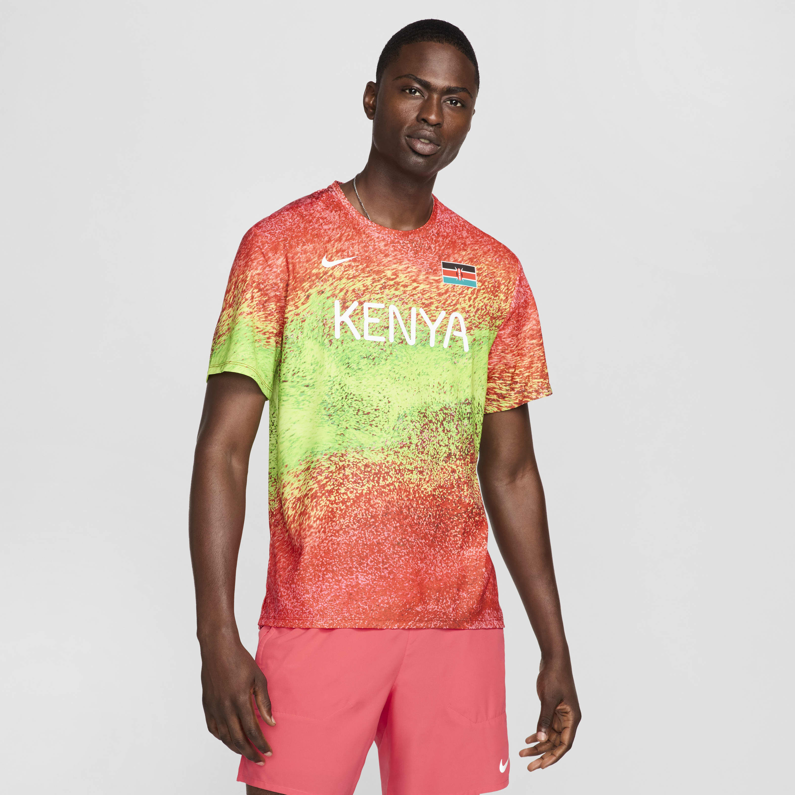 Buy Team Kenya Miler Men's Nike Dri-FIT Short-Sleeve Running Top - Key ...