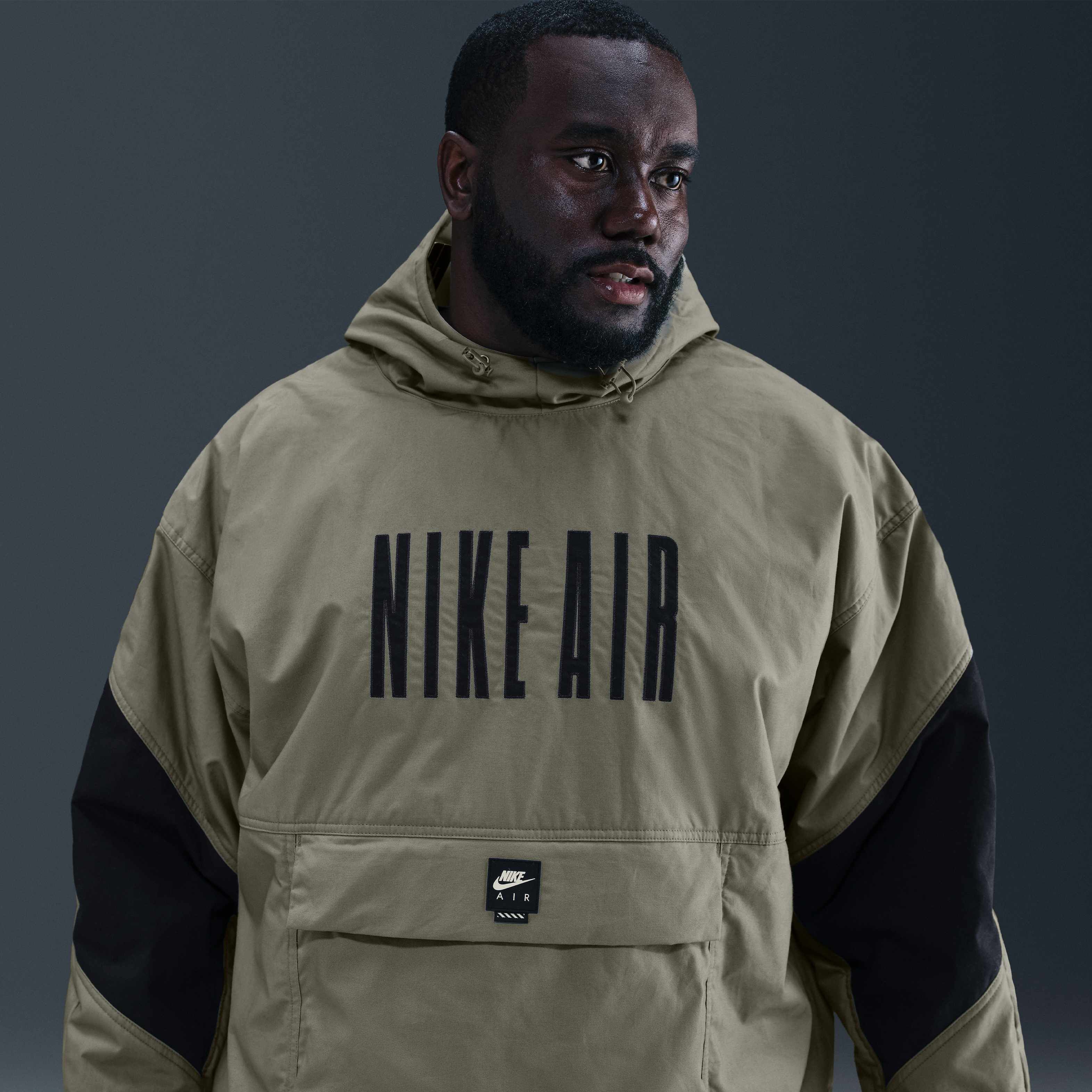Buy Nike Air Men's Loose Insulated Jacket - Light Army/Black | Nike UAE ...
