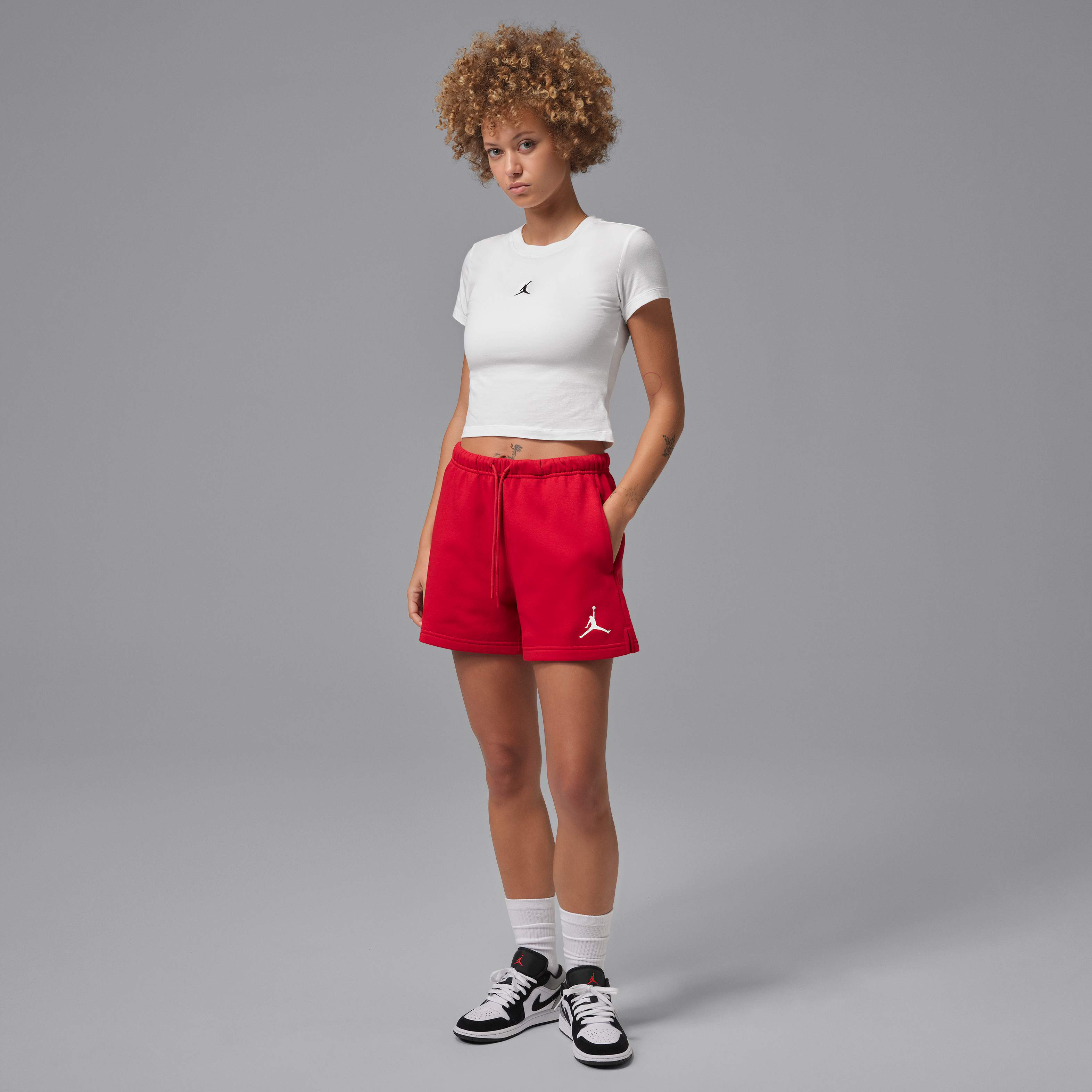 Buy Jordan Essentials Women's T-shirt - White/Black @ Nike UAE
