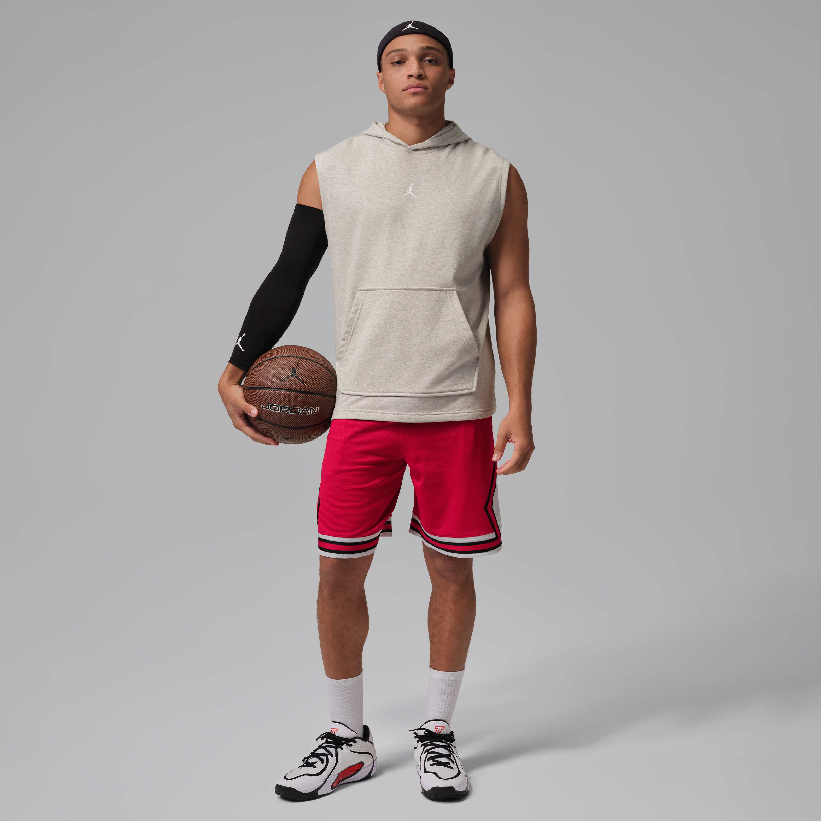 Buy Jordan Sport Men's Dri-FIT 23cms (approx.) Diamond Shorts - Gym Red ...