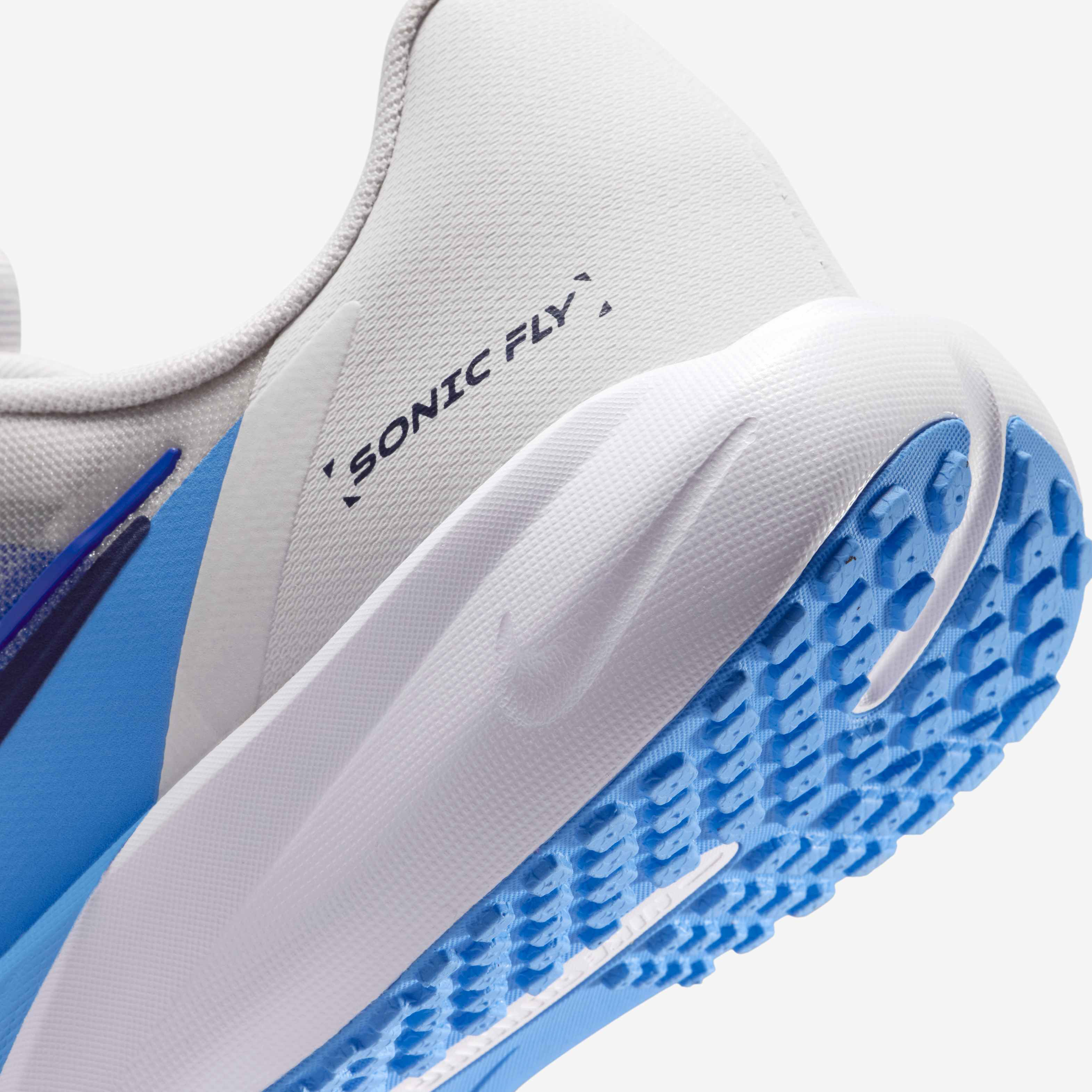 Buy Nike Sonic Fly Older Kids' Running Shoes - Vast Grey/Game Royal ...