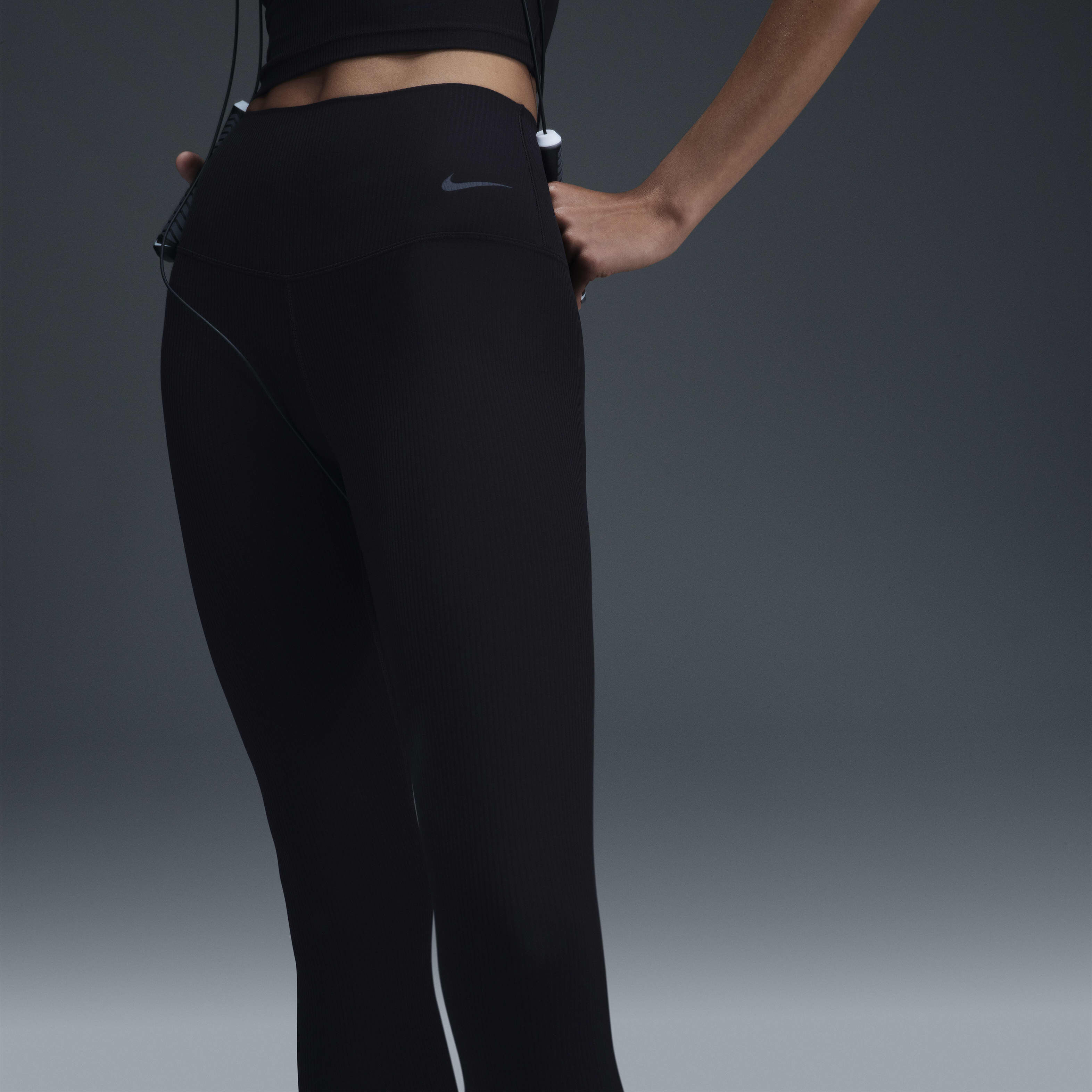 Buy Nike Zenvy Rib Women's Gentle-Support High-Waisted 7/8 Leggings ...